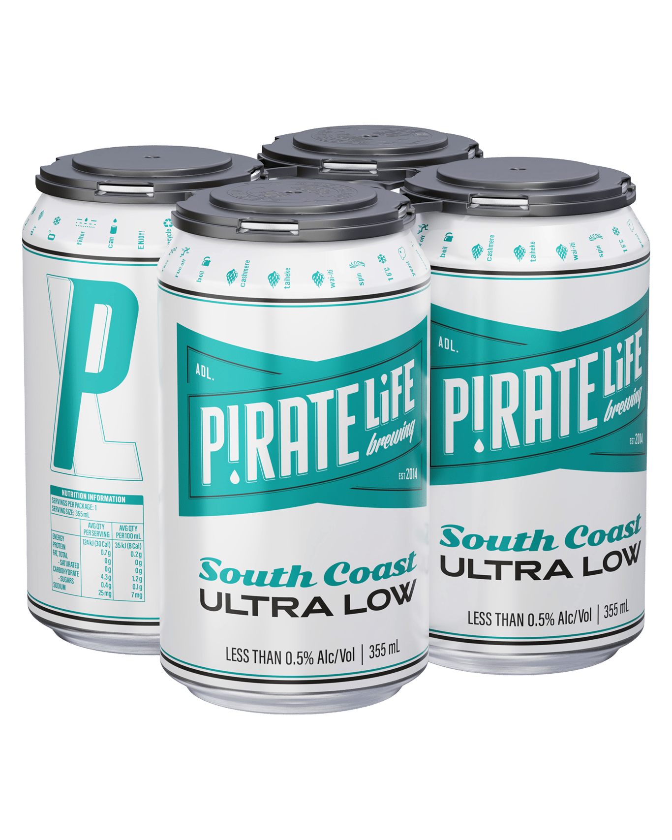 Buy Pirate Life South Coast Ultra Low Cans 355ml Online @Lowest Price