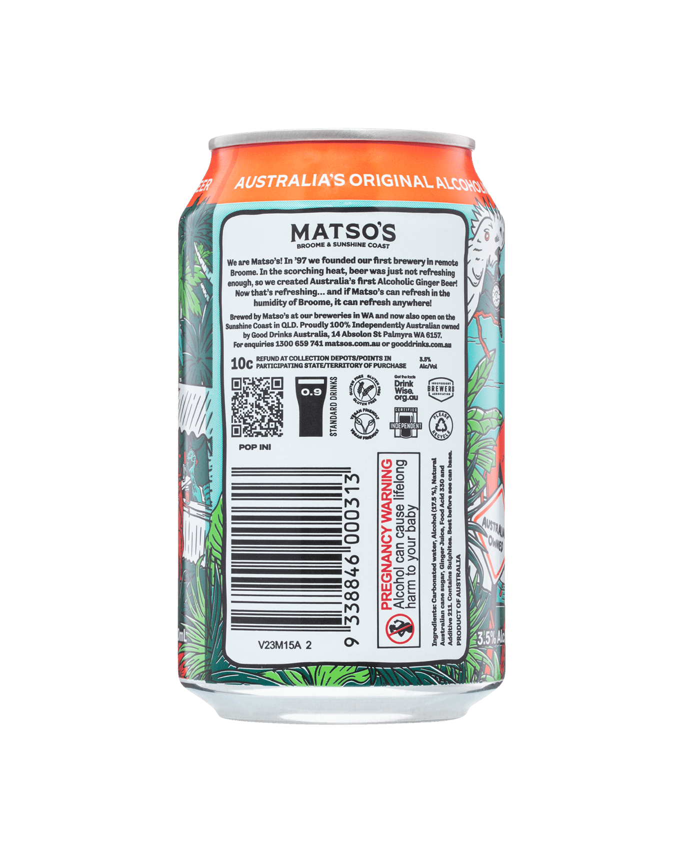 Buy Matso's Ginger Beer Cans 330ml Online @Lowest Price