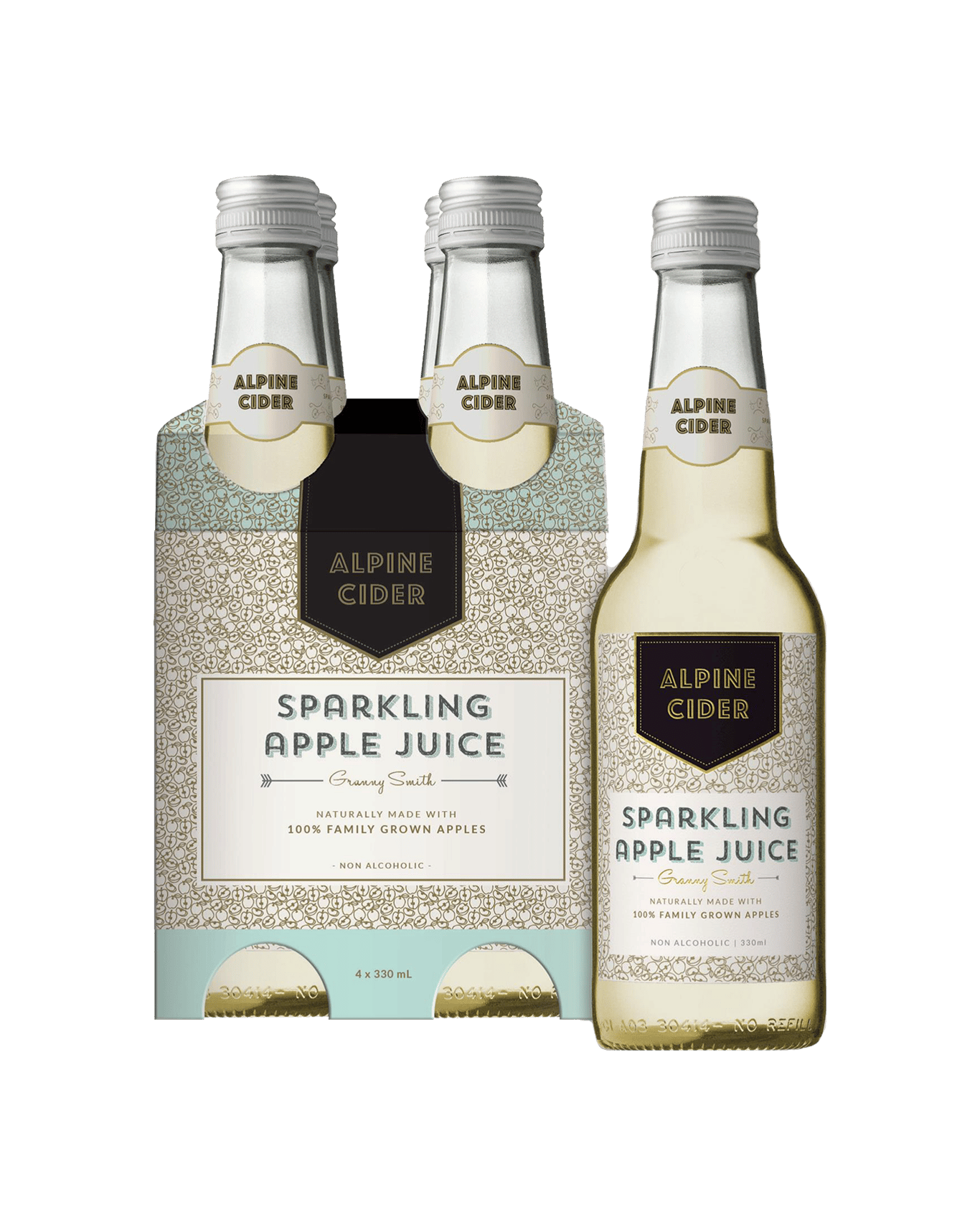 Buy Alpine Granny Smith Sparkling Apple Juice Bottles 330ml Online ...