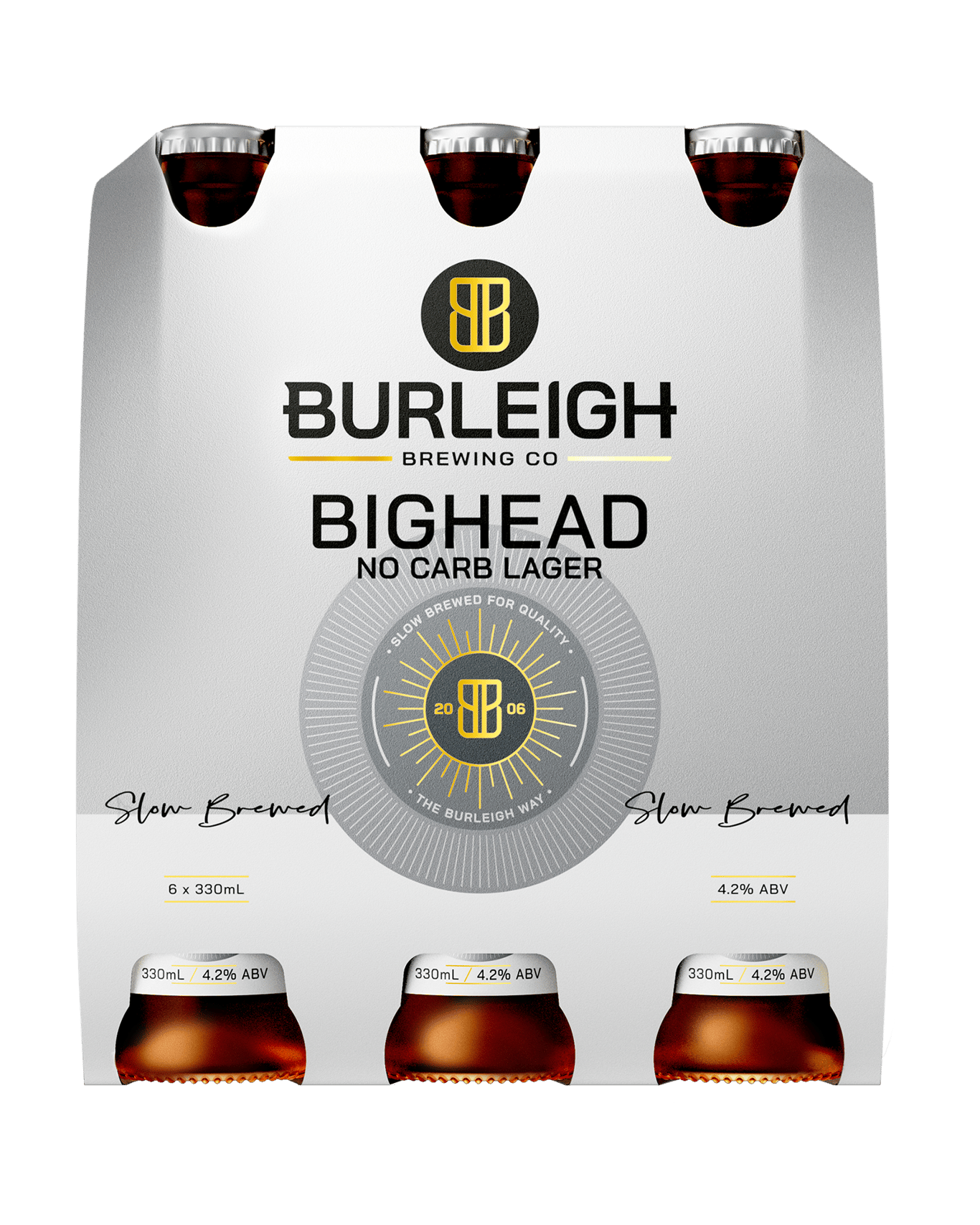 Buy Burleigh Brewing Co. Big Head No Carb Beer Bottles 330ml Online ...