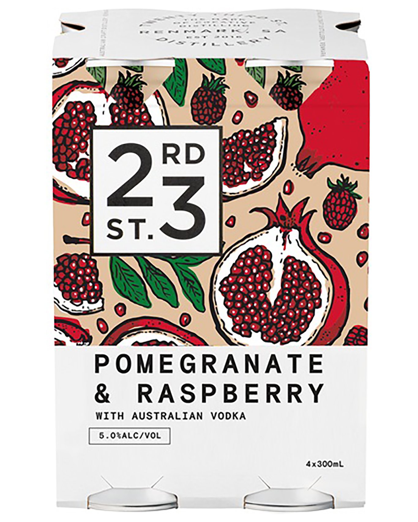 Buy 23rd Street Distillery Pomegranate And Raspberry Vodka Soda Can ...