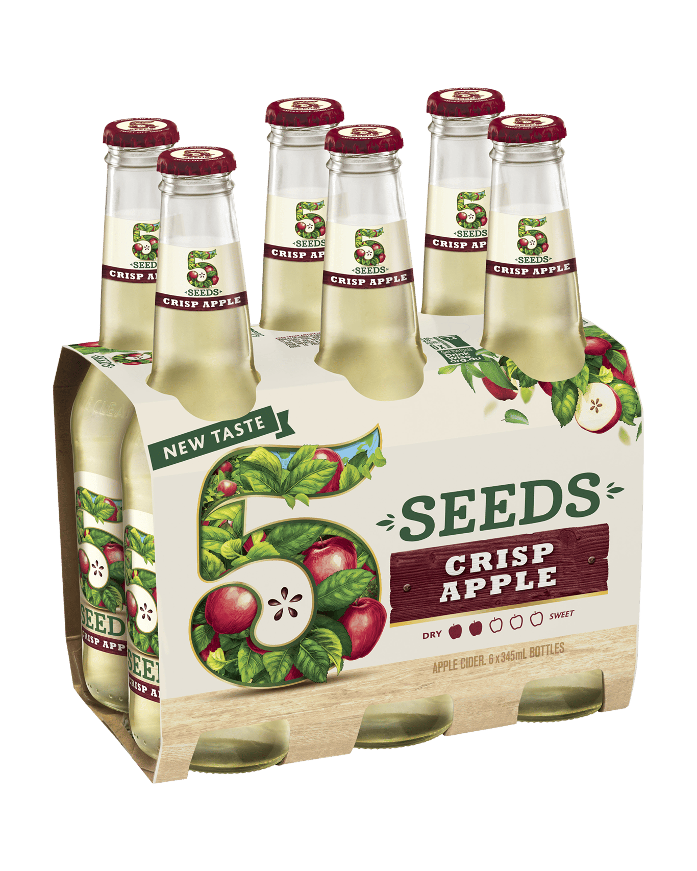 Buy 5 Seeds Crisp Apple Cider Bottles 345ml Online @Lowest Price