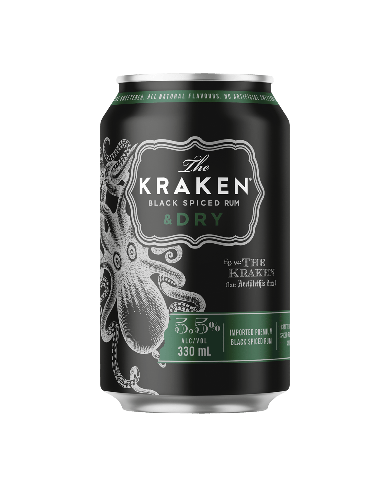 Buy The Kraken Spiced Rum & Dry Cans 330ml Online @Lowest Price