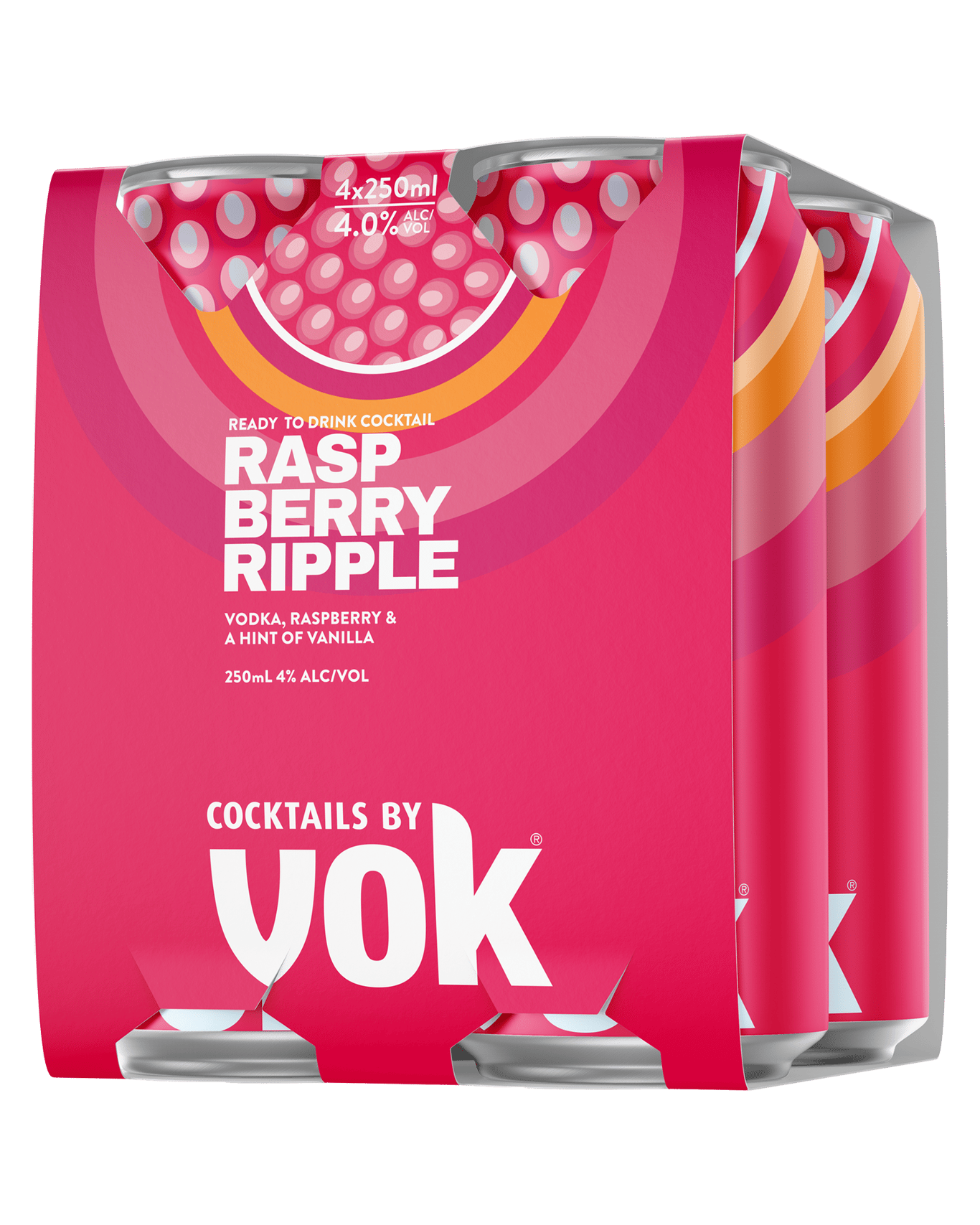 Buy Vok Raspberry Ripple Cocktail Cans 250ml Online @Lowest Price
