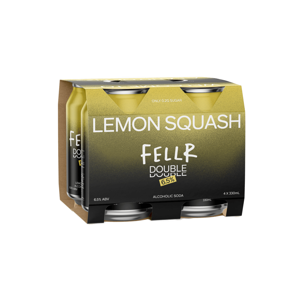 Fellr Double 6.5% Lemon Squash Seltzer Cans 330ml (Unbeatable Prices ...