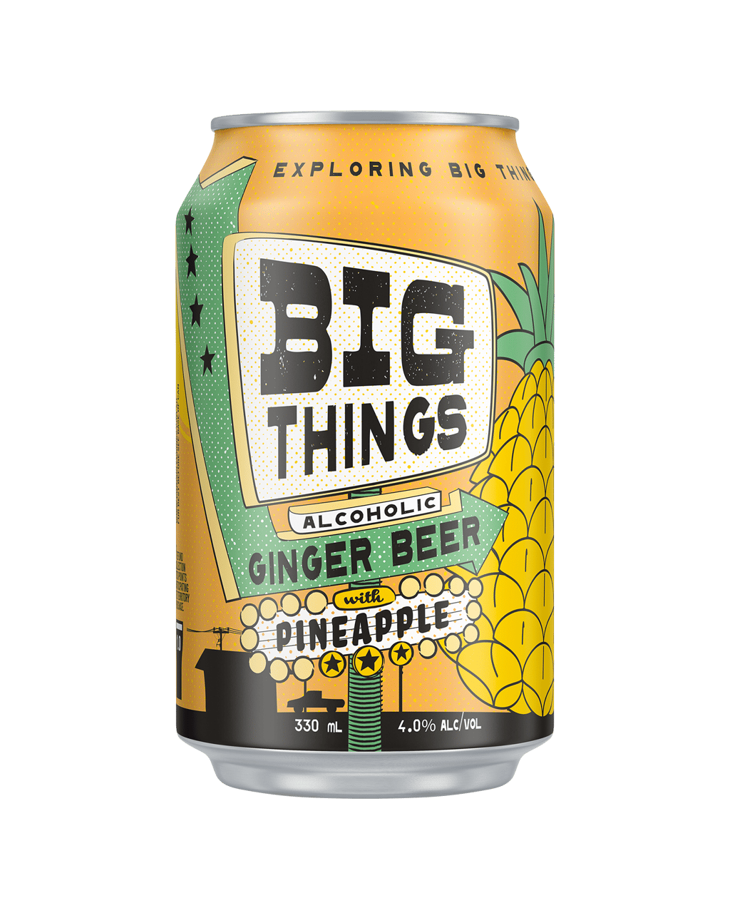 Buy Big Things Ginger Beer & Pineapple Cans 330ml Online @Lowest Price
