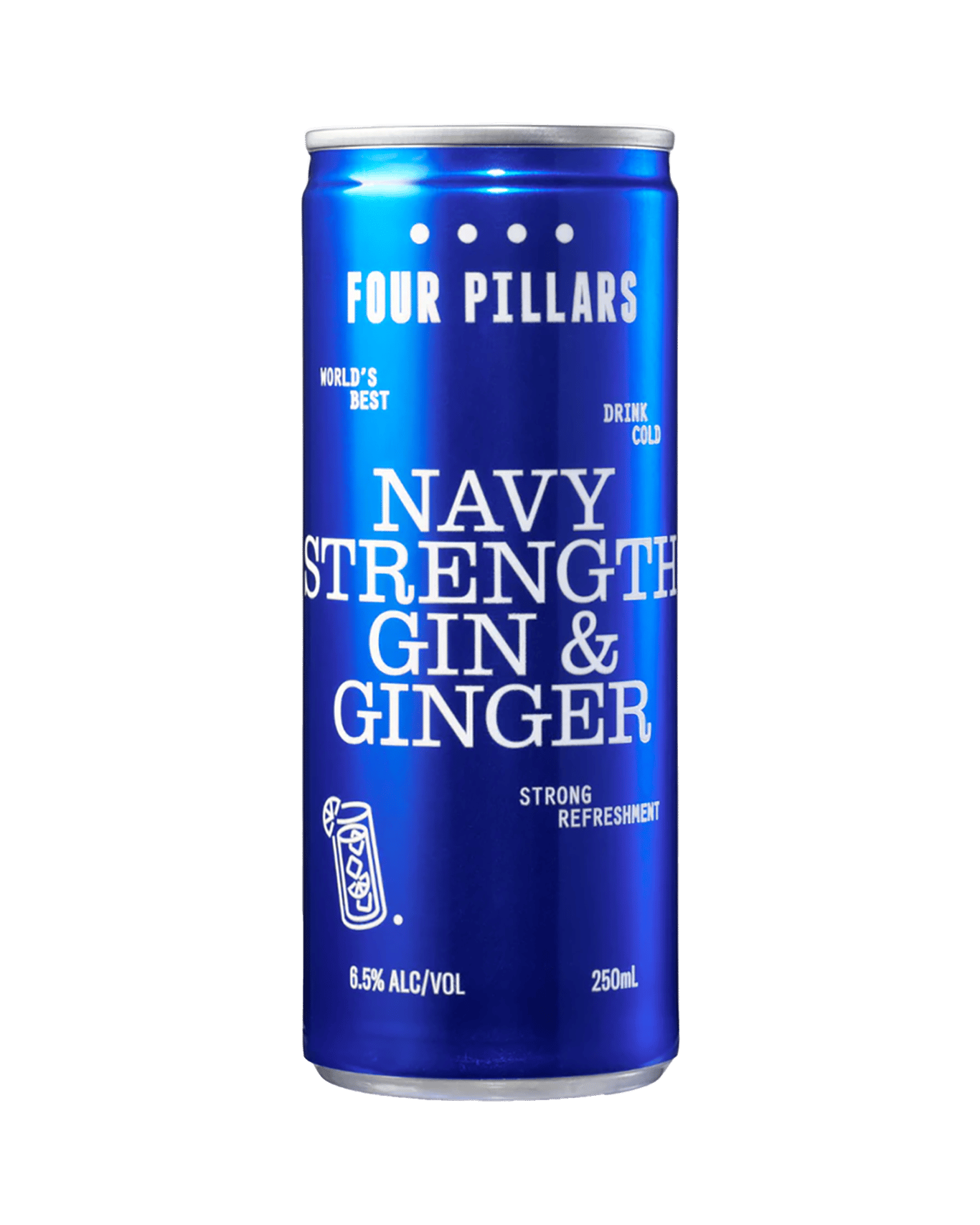 Buy Four Pillars Navy Strength Gin & Ginger Cans 250ml Online @Lowest Price