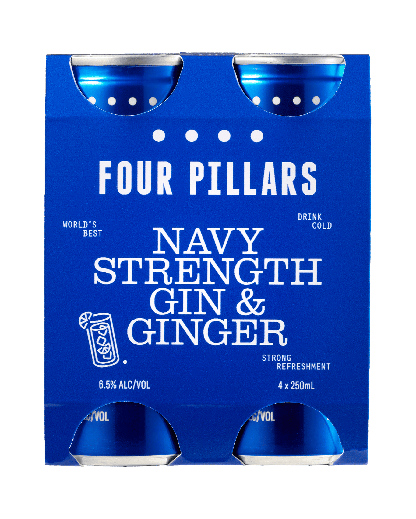 Buy Four Pillars Navy Strength Gin & Ginger Cans 250ml Online @Lowest Price