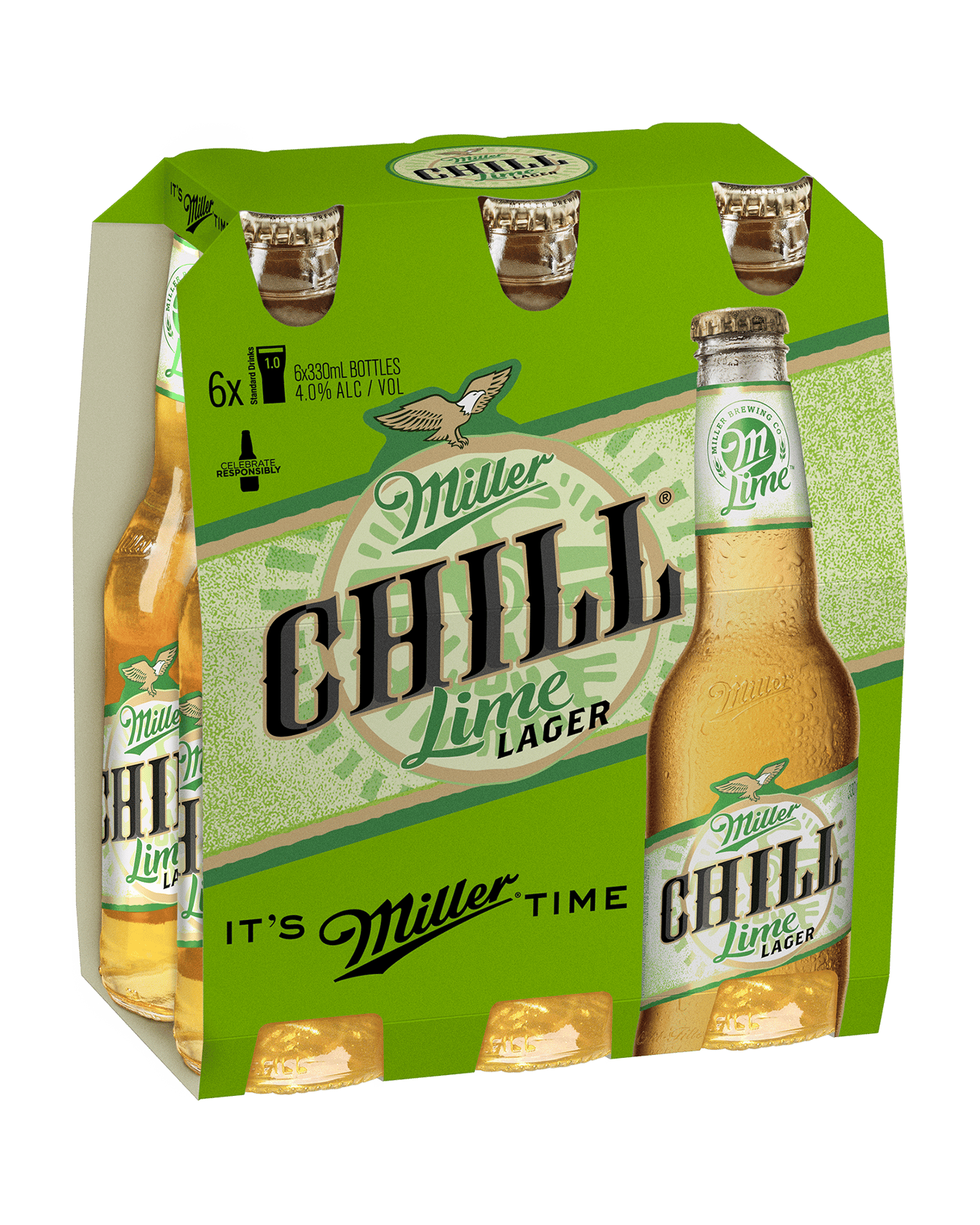 Buy Miller Chill With Lime Lager Bottles 330ml Online @Lowest Price