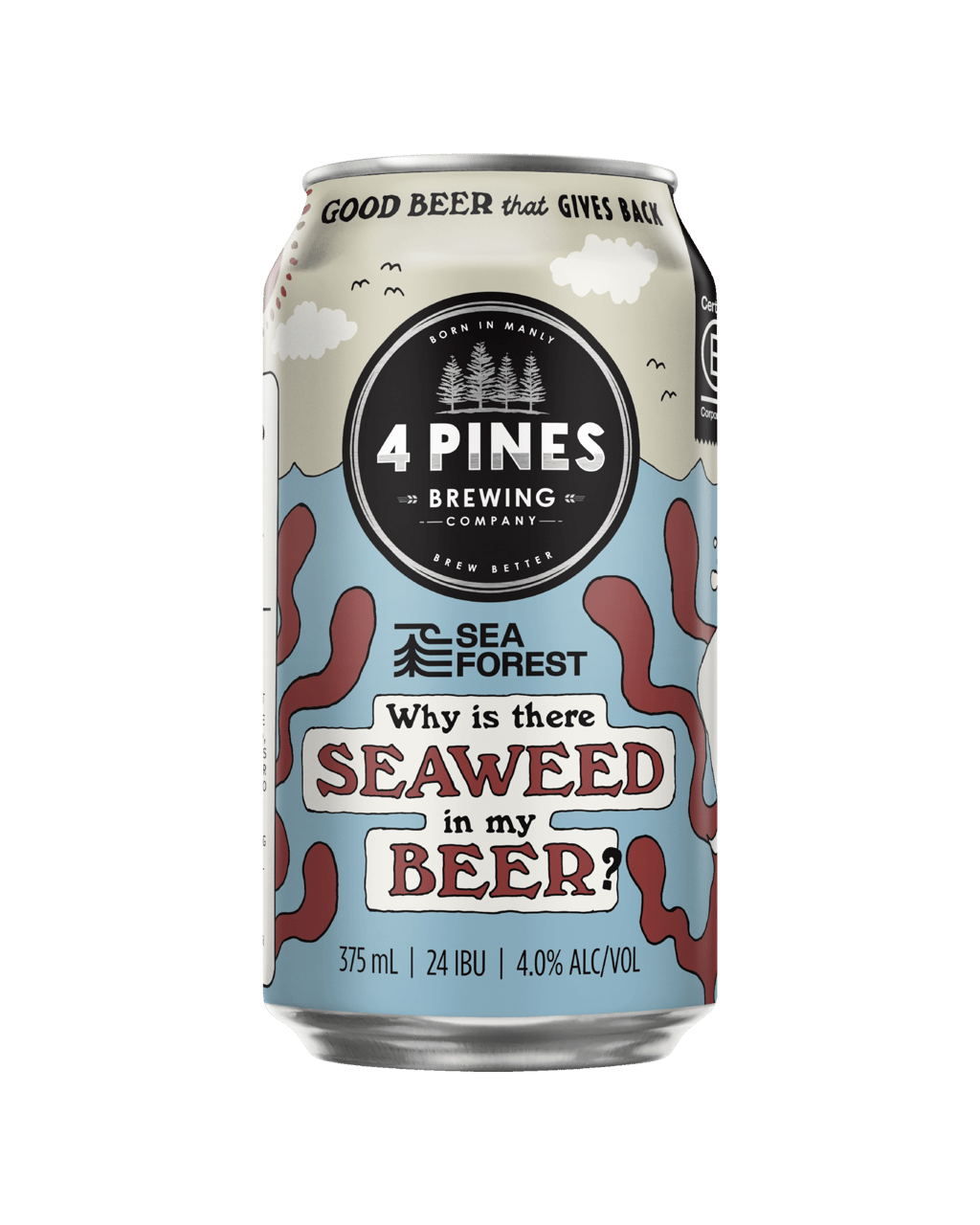 Buy 4 Pines Seaweed Beer Cans 375ml Online @Lowest Price