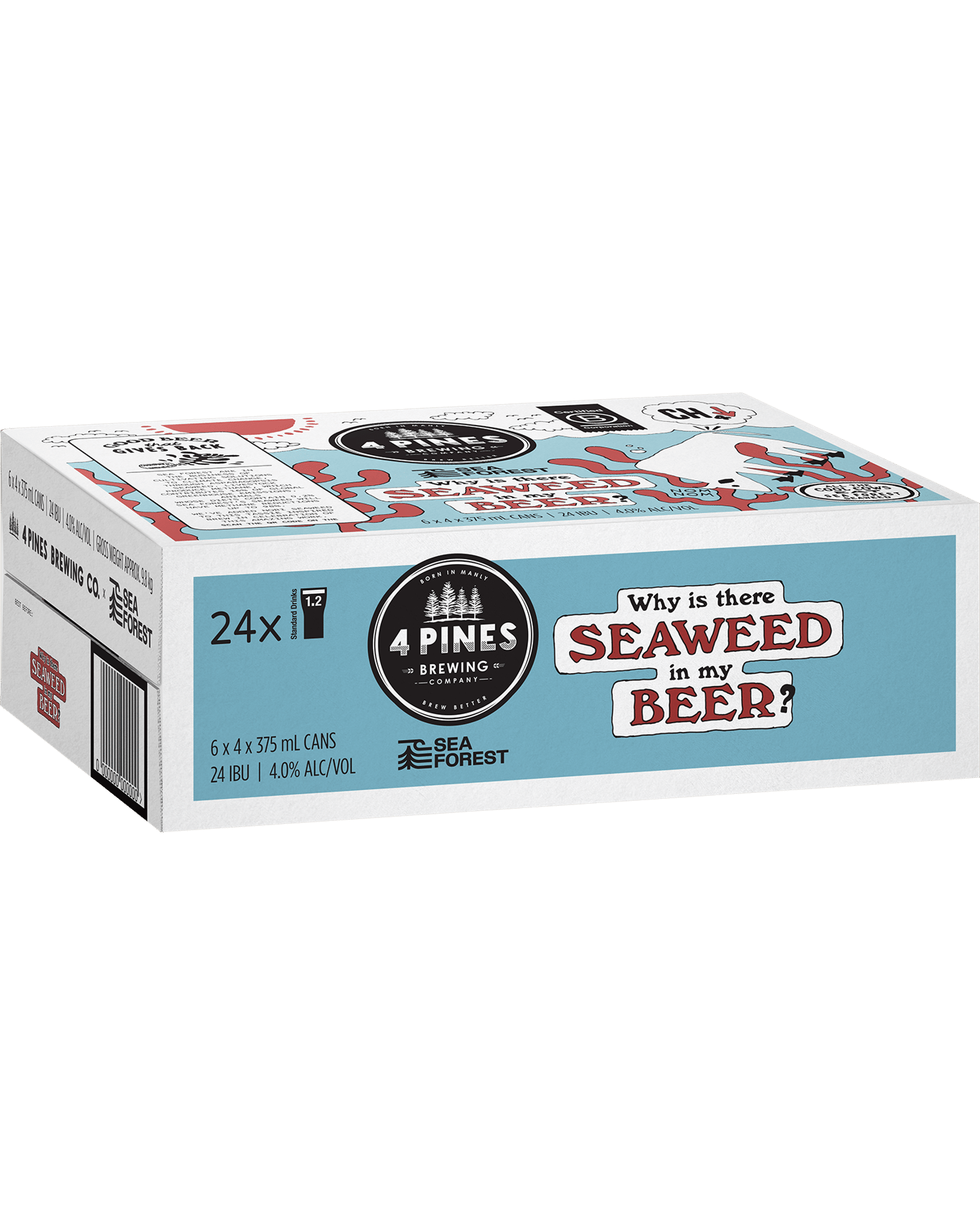 Buy 4 Pines Seaweed Beer Cans 375ml Online @Lowest Price