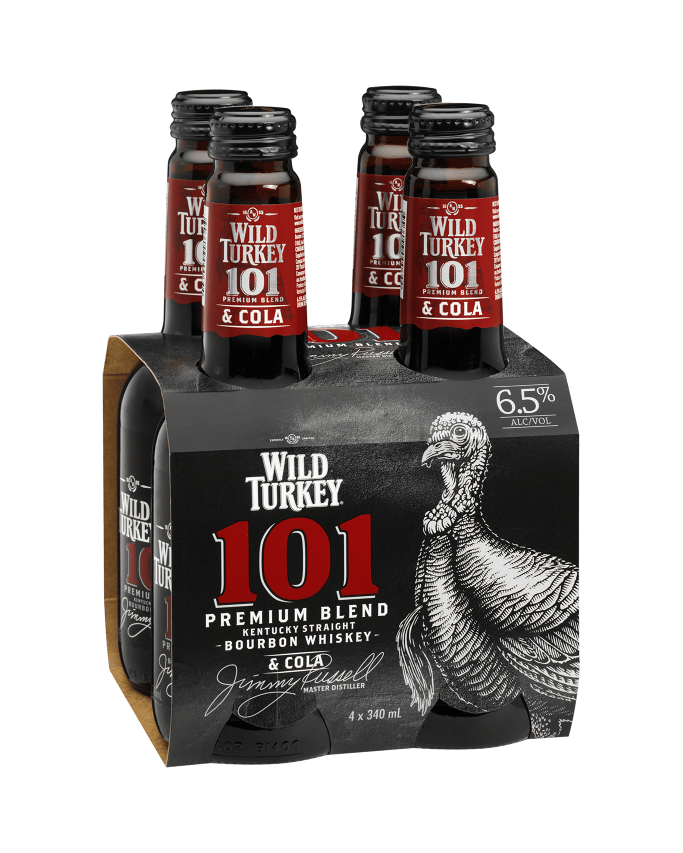 Buy Wild Turkey 101 Bourbon & Cola Bottle 340ml Online @Lowest Price
