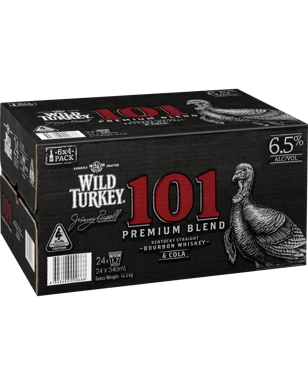 Buy Wild Turkey 101 Bourbon & Cola Bottle 340ml Online @Lowest Price