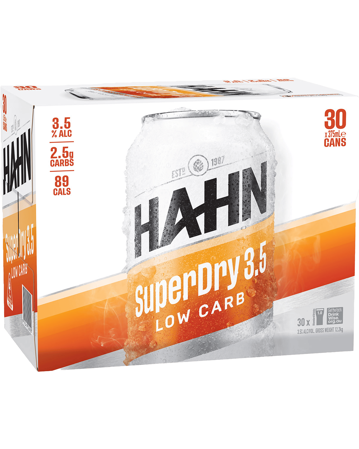 Buy Hahn Super Dry 3.5% 30 Block Cans 375ml Online @Lowest Price