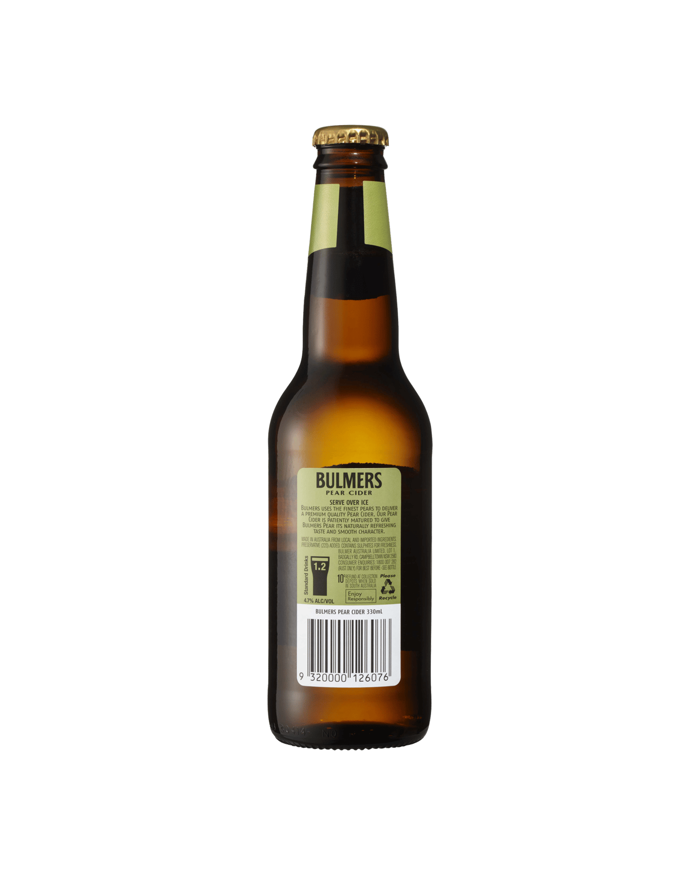 Buy Bulmers Pear Cider 330ml Online (Low Prices) from Dan Murphy's