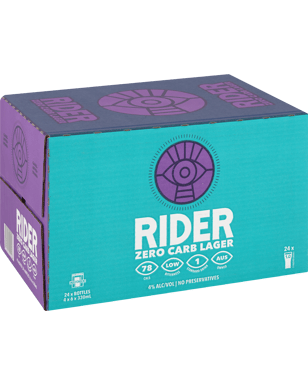 Buy Rider Zero Carb 4% Lager Bottles 330ml Online @Lowest Price