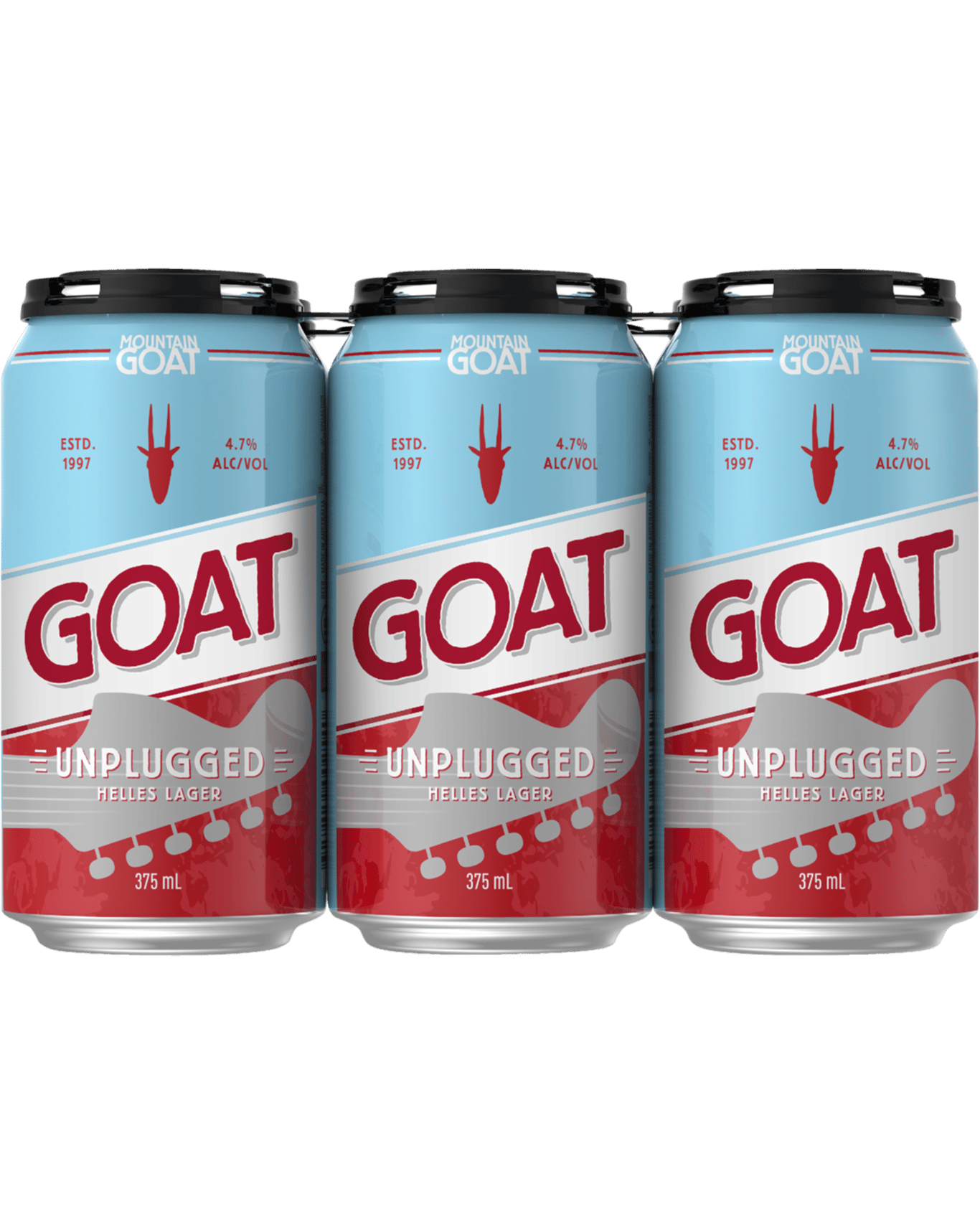 Buy Mountain Goat Unplugged Helles Lager 4.7% Cans 375ml Online @Lowest ...