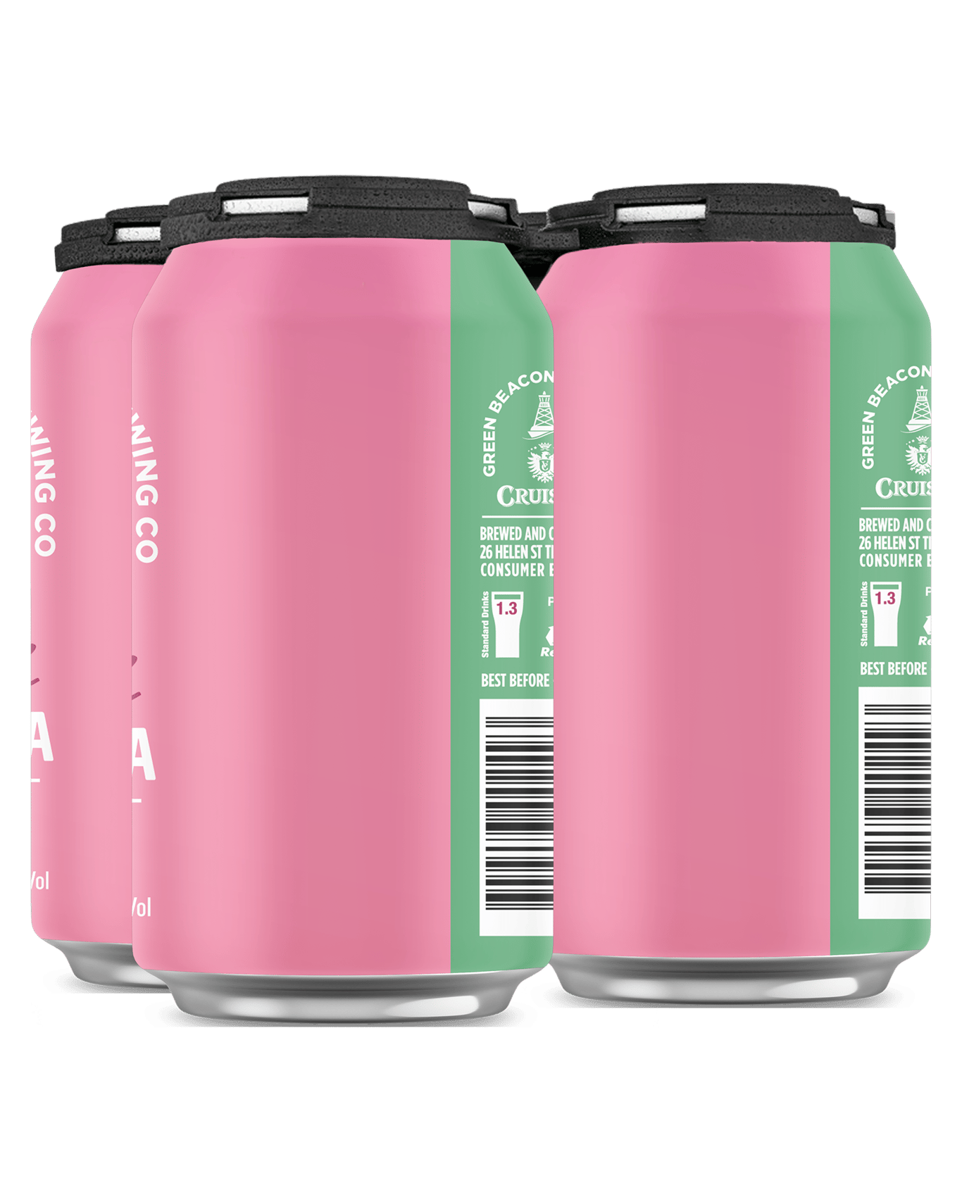 Buy Green Beacon X Vodka Cruiser Lush Guava Sour Cans 375ml Online ...
