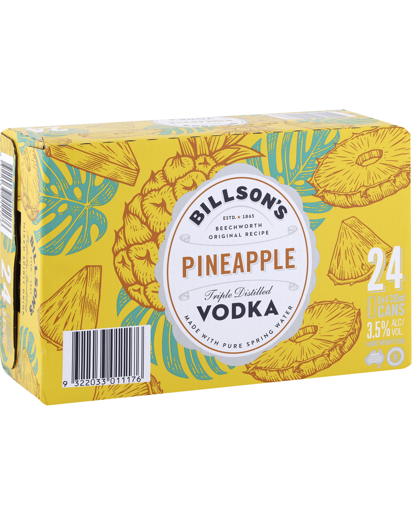 Buy Billson's Vodka With Pineapple Cans 355ml Online @Lowest Price