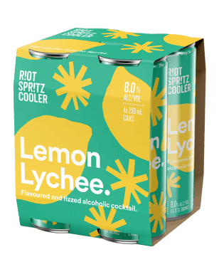 Buy Riot Spritz Lemon Lychee Cans 250ml Online @Lowest Price