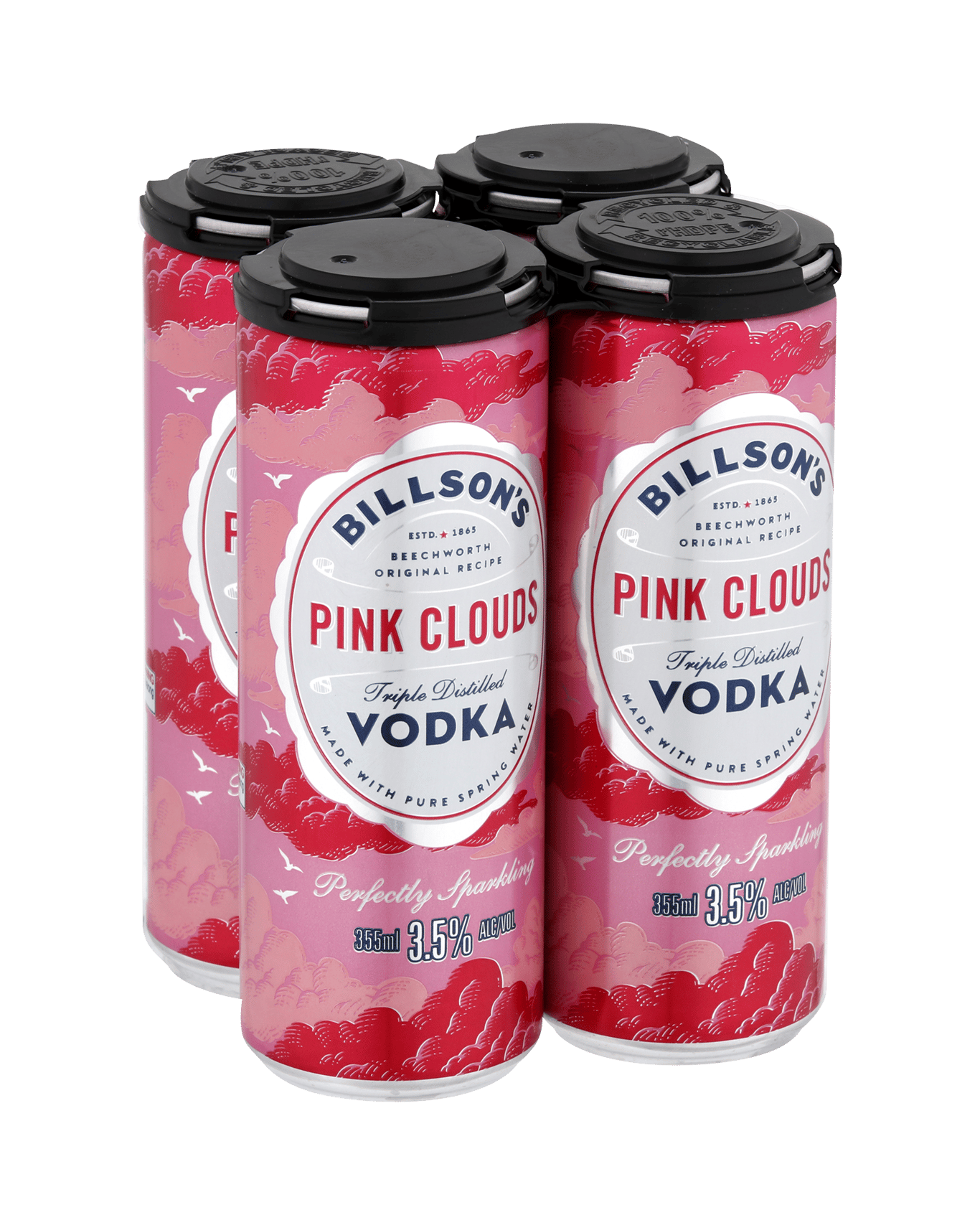 Buy Billson's Vodka With Pink Clouds Cans 355ml Online @Lowest Price