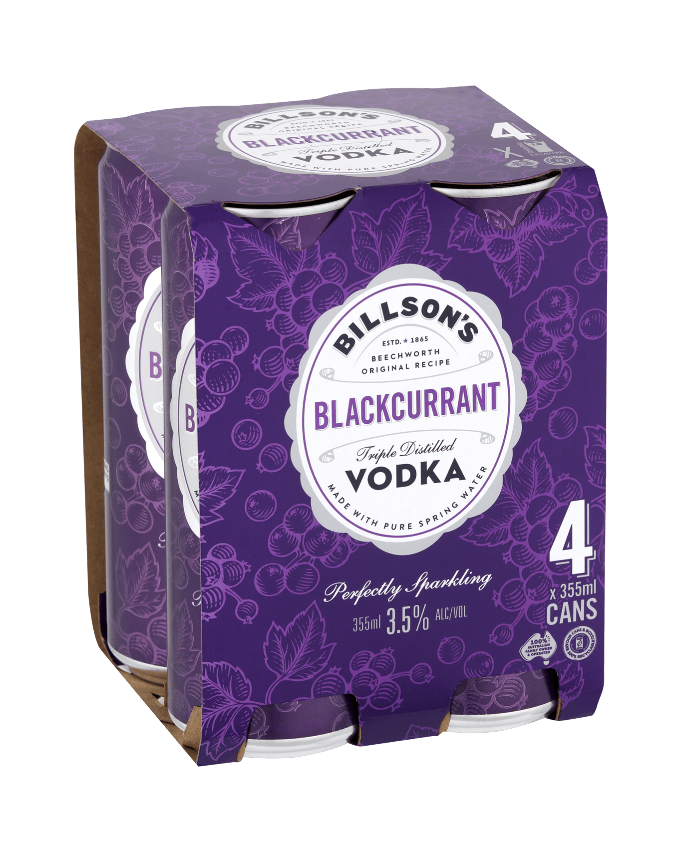 Buy Billson's Vodka With Blackcurrant Cans 355ml Online @Lowest Price