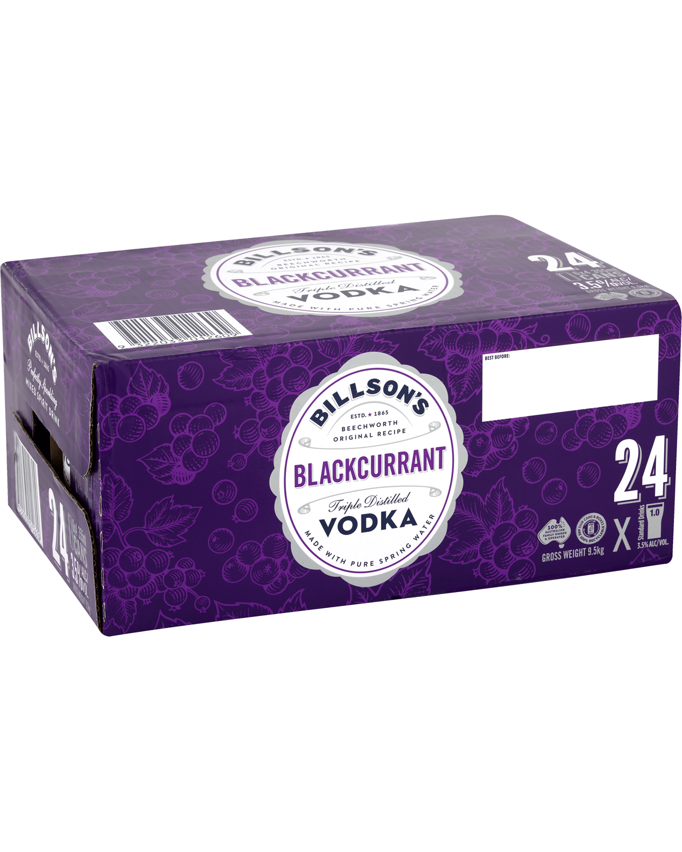 Buy Billson's Vodka With Blackcurrant Cans 355ml Online @Lowest Price