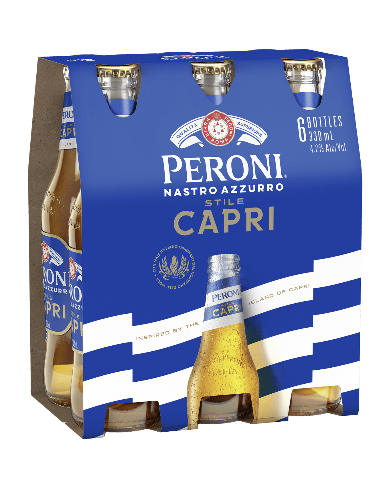 Buy Peroni Nastro Azzurro Stile Capri Bottles 330ml Online @Lowest Price