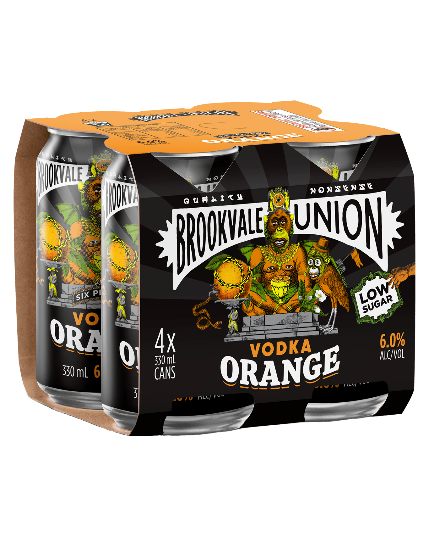 Buy Brookvale Union Vodka Orange Cans 330ml Online @Lowest Price