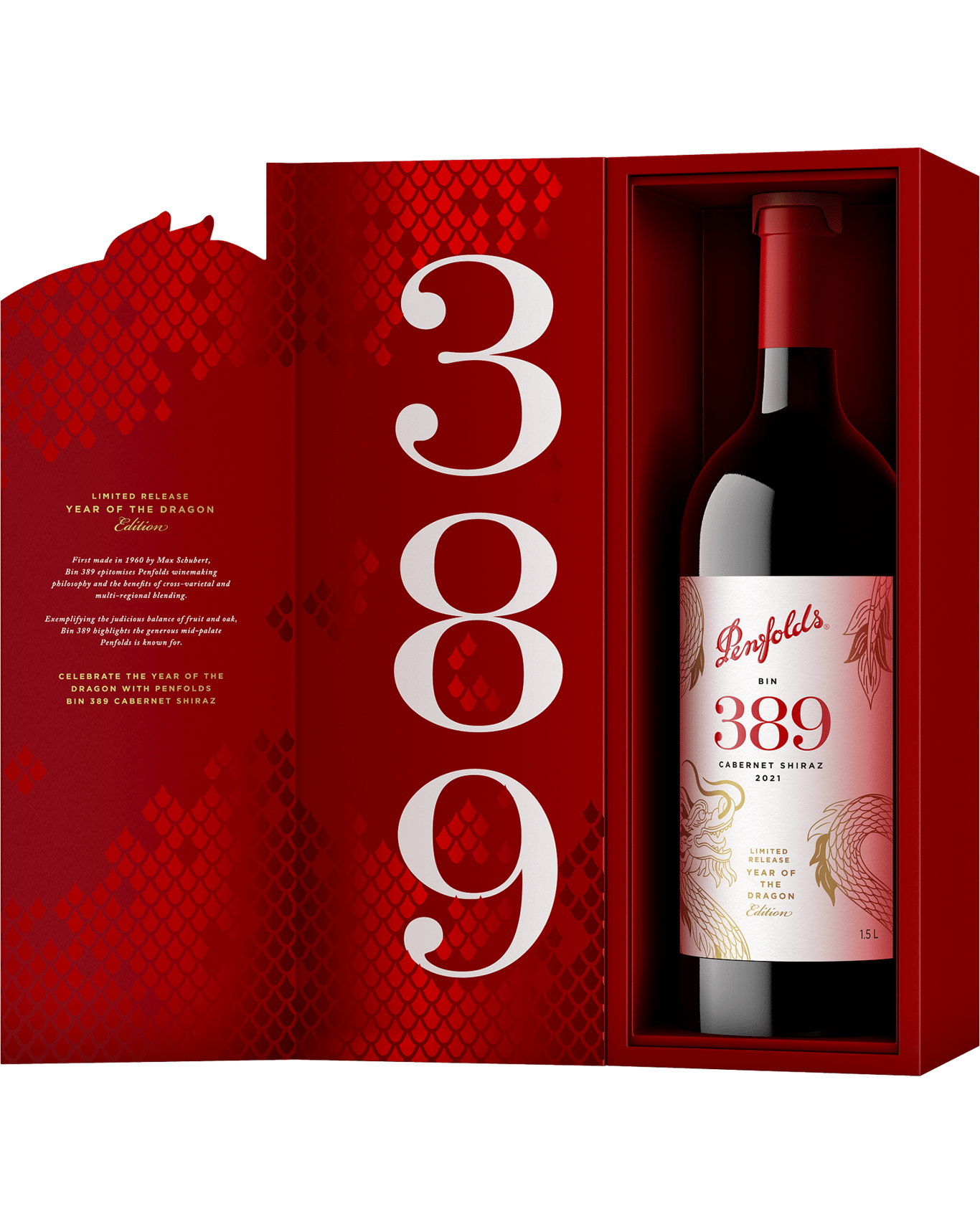 Buy Penfolds Bin 389 Cabernet Shiraz 2021 Lunar New Year Giftbox Magnum ...