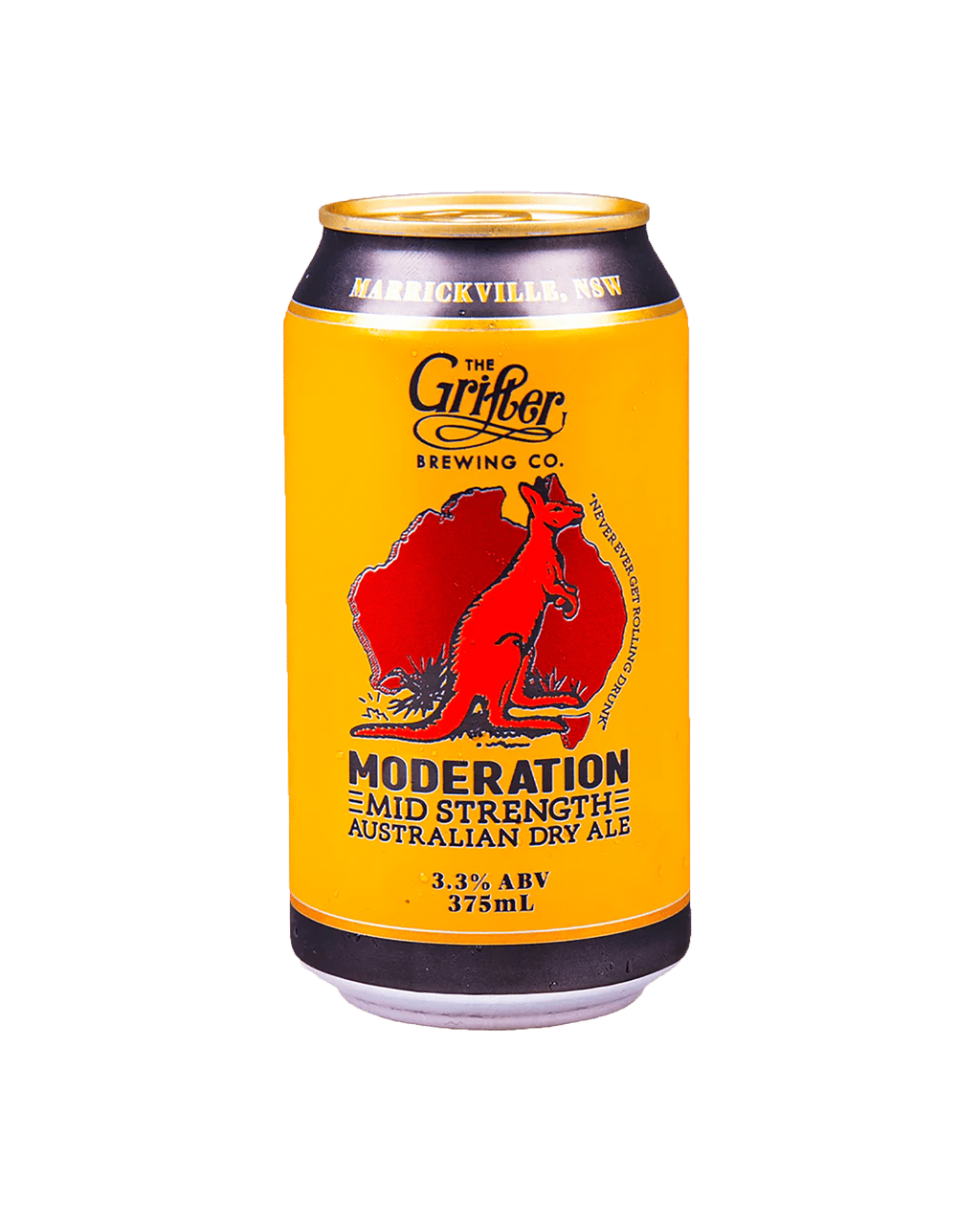 Buy The Grifter Brewing Co Moderation Mid Strength Beer Cans 375ml Online @Lowest Price