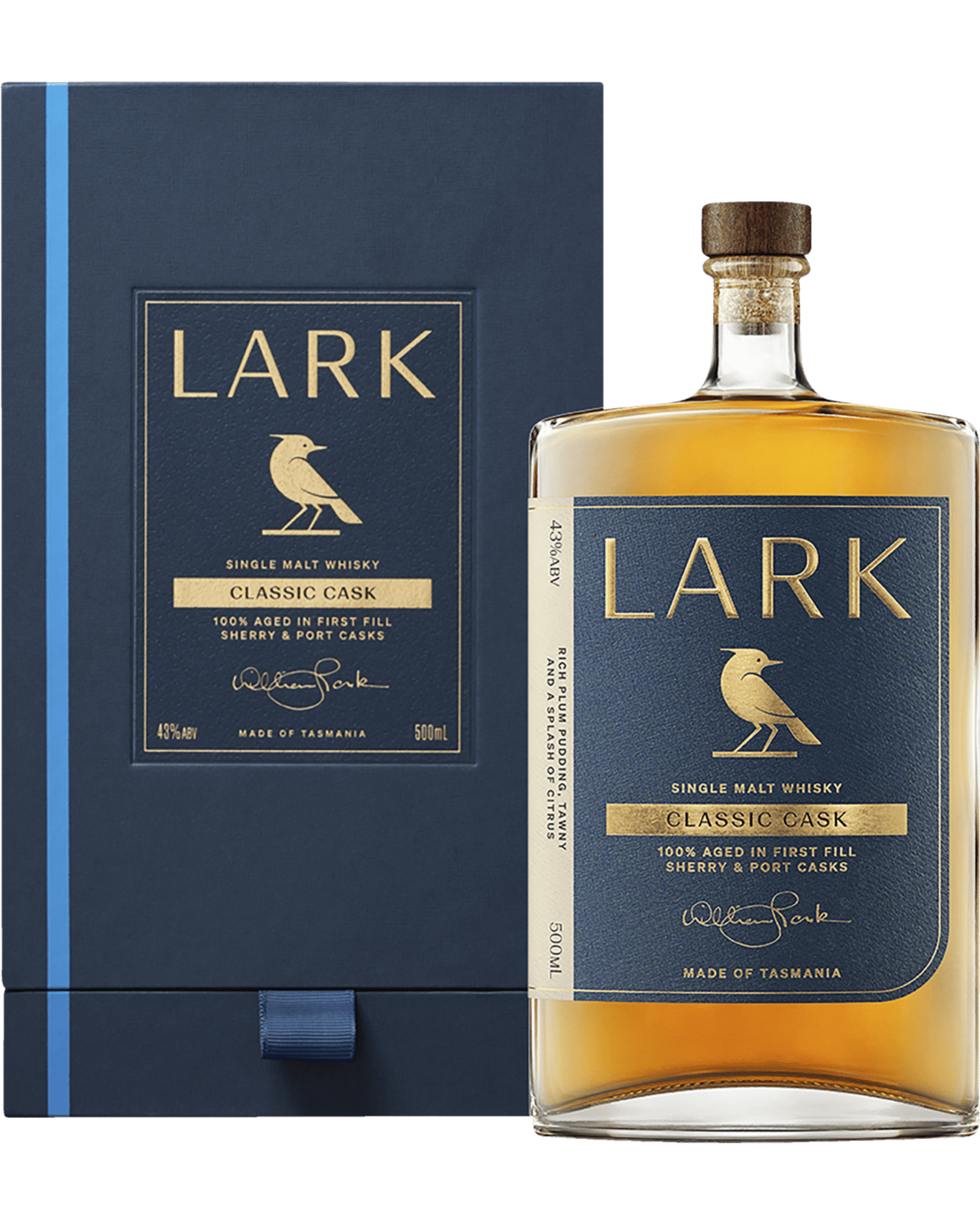 Buy Lark Classic Cask Single Malt Australian Whisky 500ml Online ...