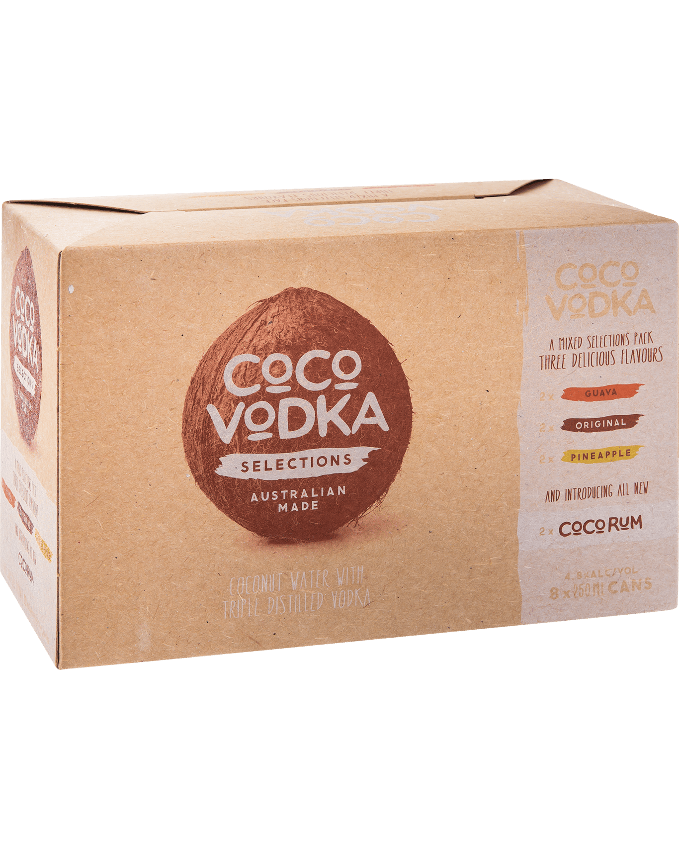 Buy Coco Vodka Mixed Variety 8 Pack Cans 250ml Online @Lowest Price