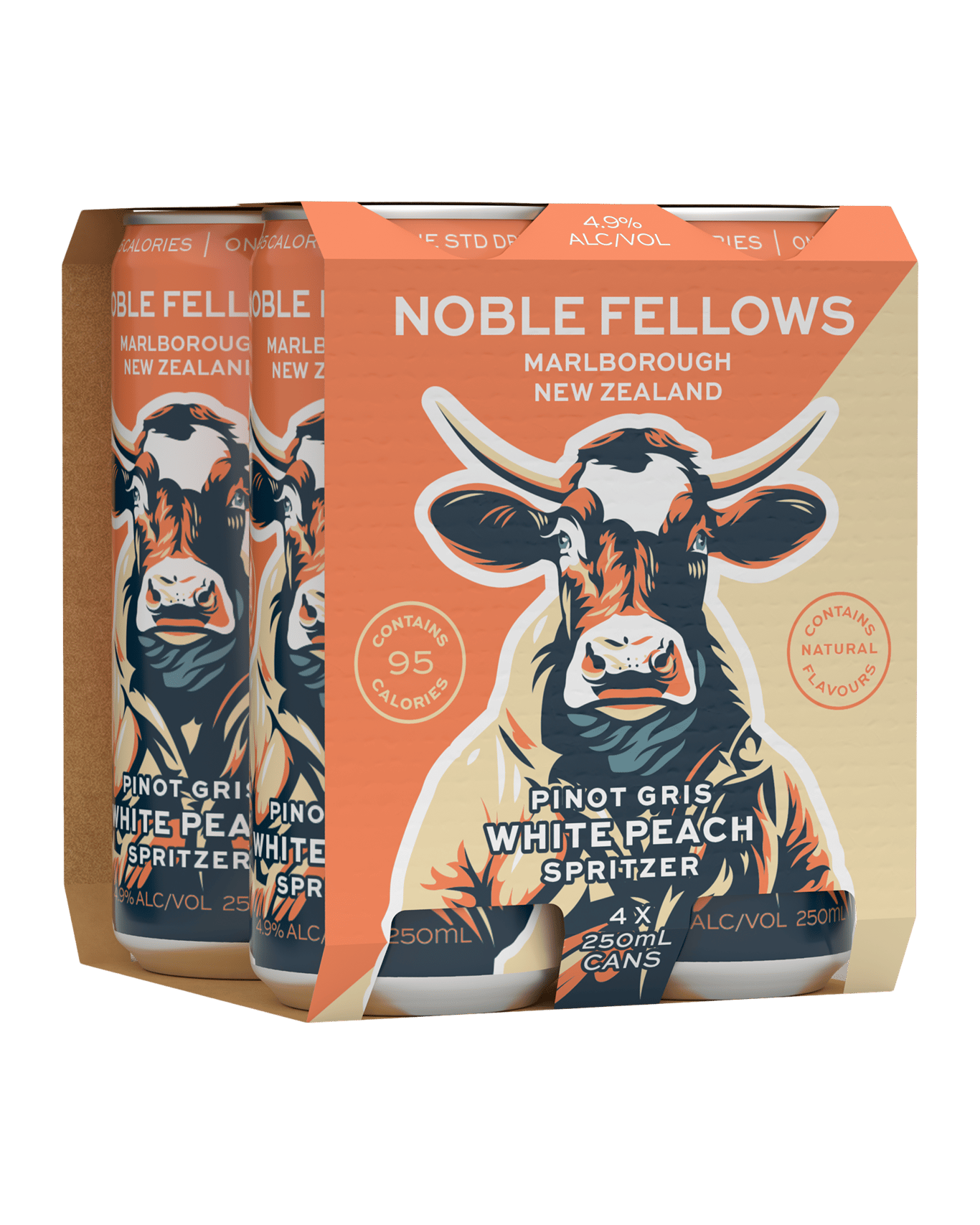 Buy Noble Fellows White Peach Pinot Gris Spritzer Cans 250ml Online ...