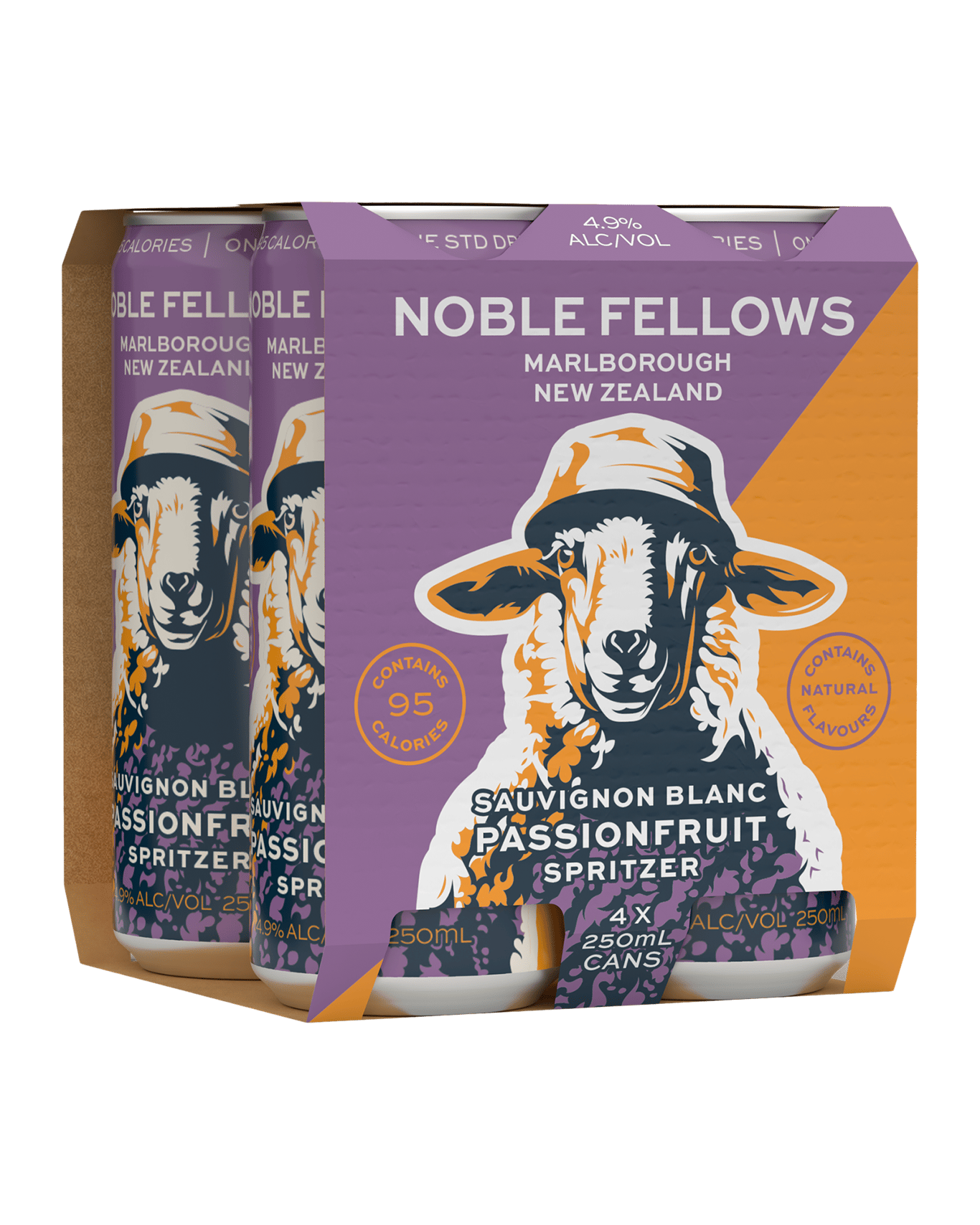 Buy Noble Fellows Passionfruit Sauvignon Blanc Spritzer Cans 250ml ...