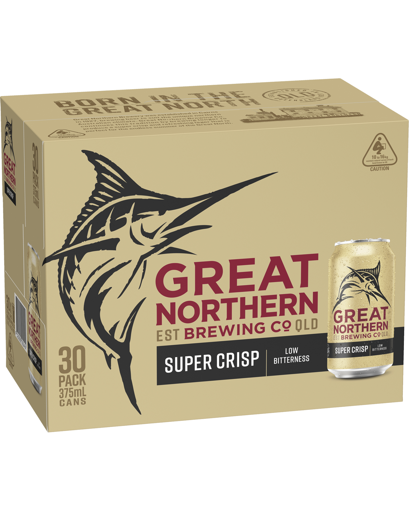 Great Northern Brewing Co. Super Crisp 3.5% Lager 30 Pack Cans 375ml ...