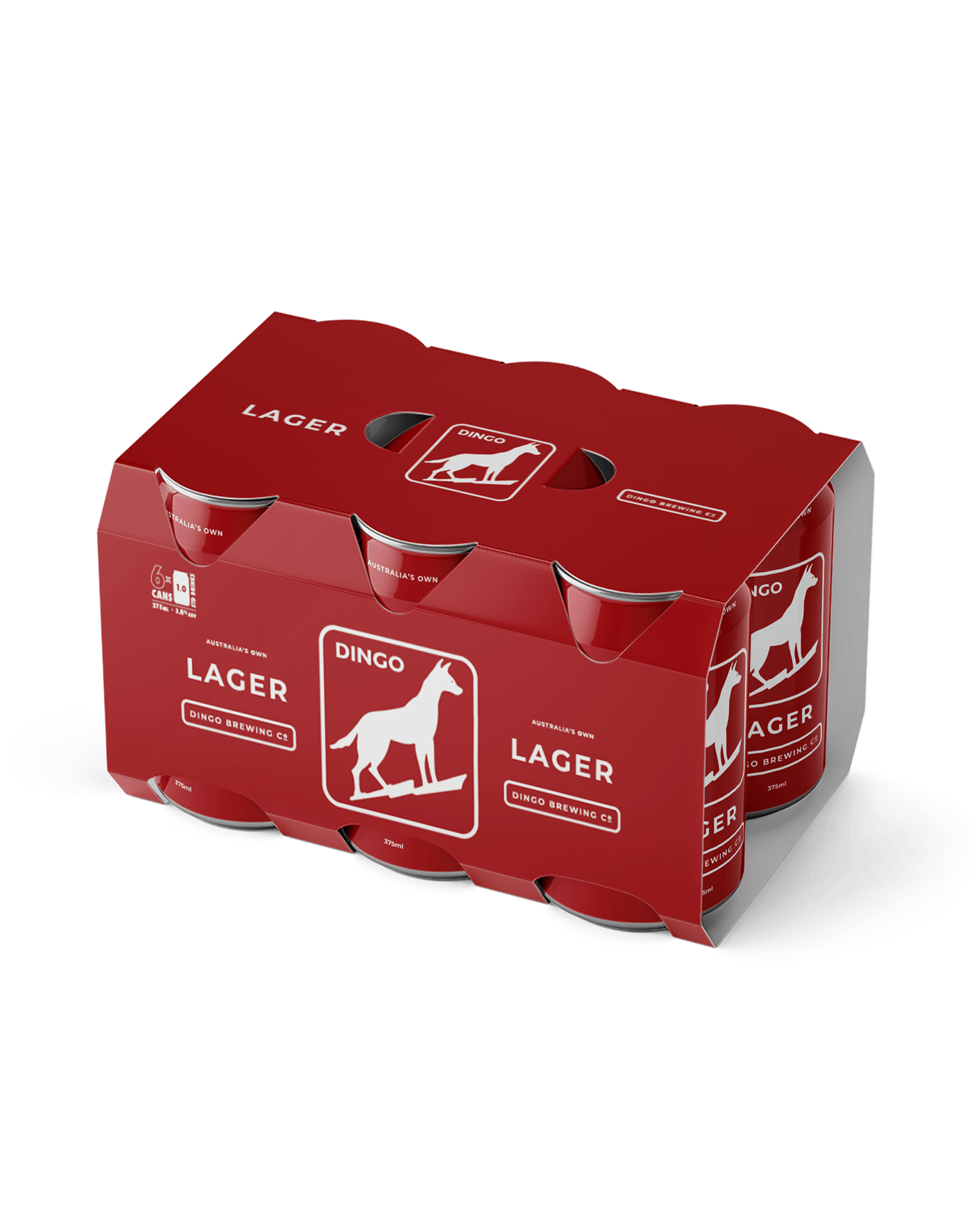 Buy Dingo Brewing Co Lager Mid Strength Cans 375ml Online @Lowest Price