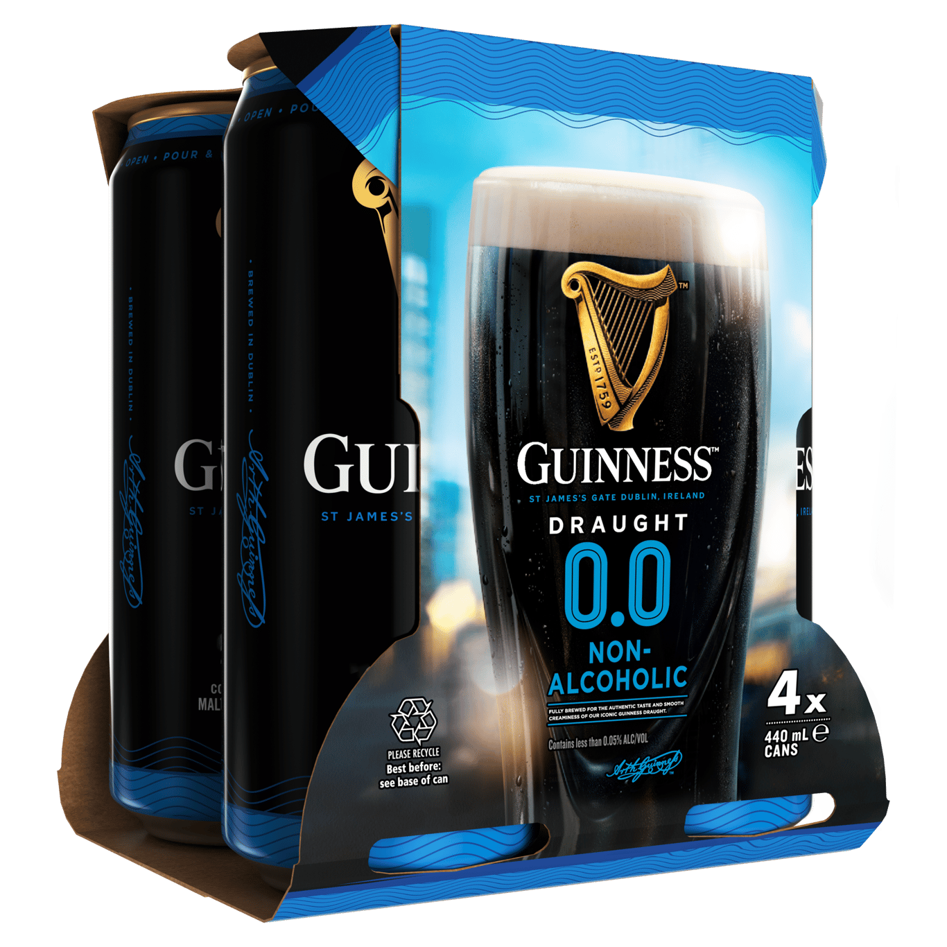 Buy Guinness Draught 0.0 Can 440ml Online @Lowest Price