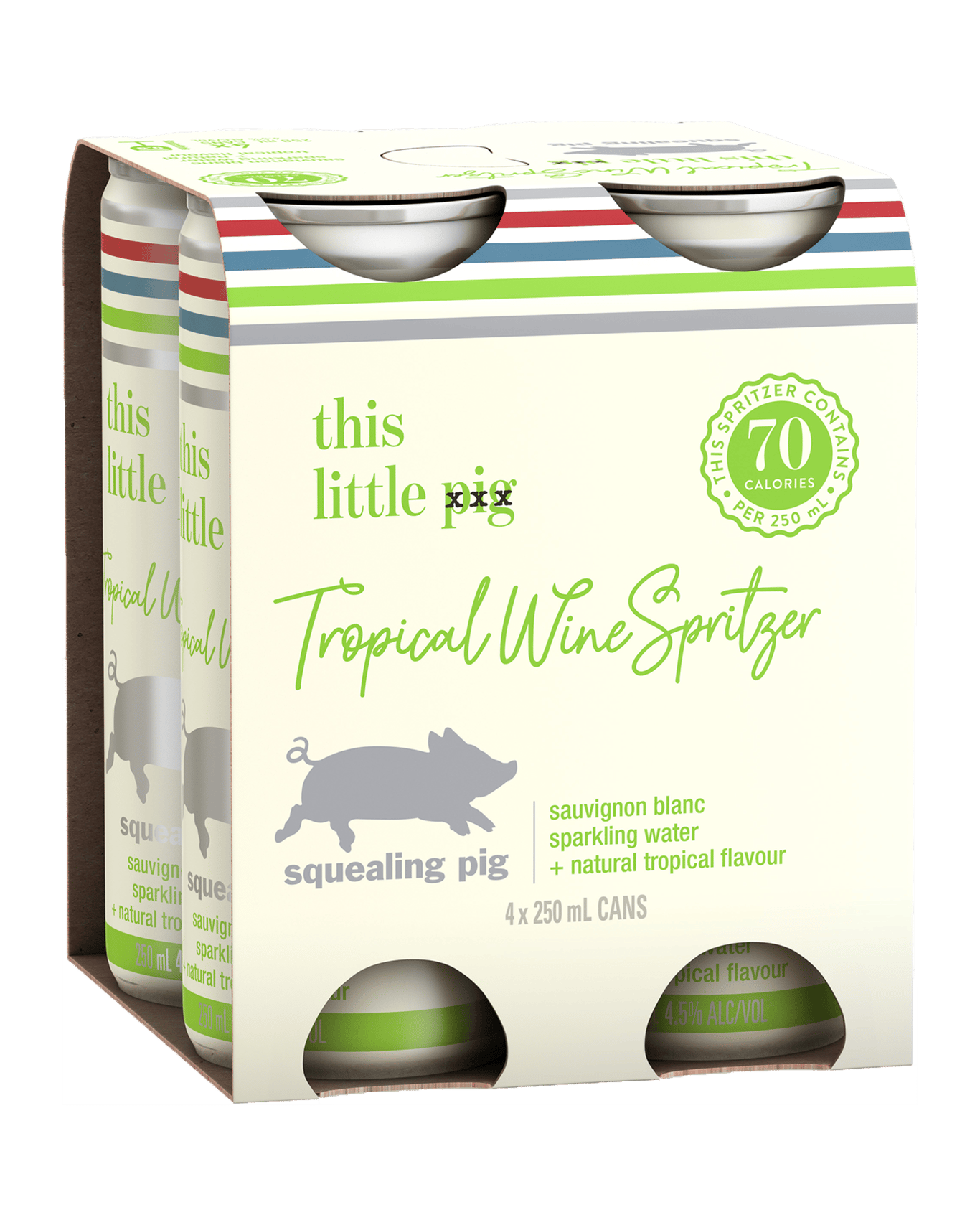 Buy Squealing Pig Tropical Sauvignon Blanc Spritzer Cans 250ml Online ...