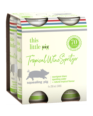 Buy Squealing Pig Tropical Sauvignon Blanc Spritzer Cans 250ml Online ...