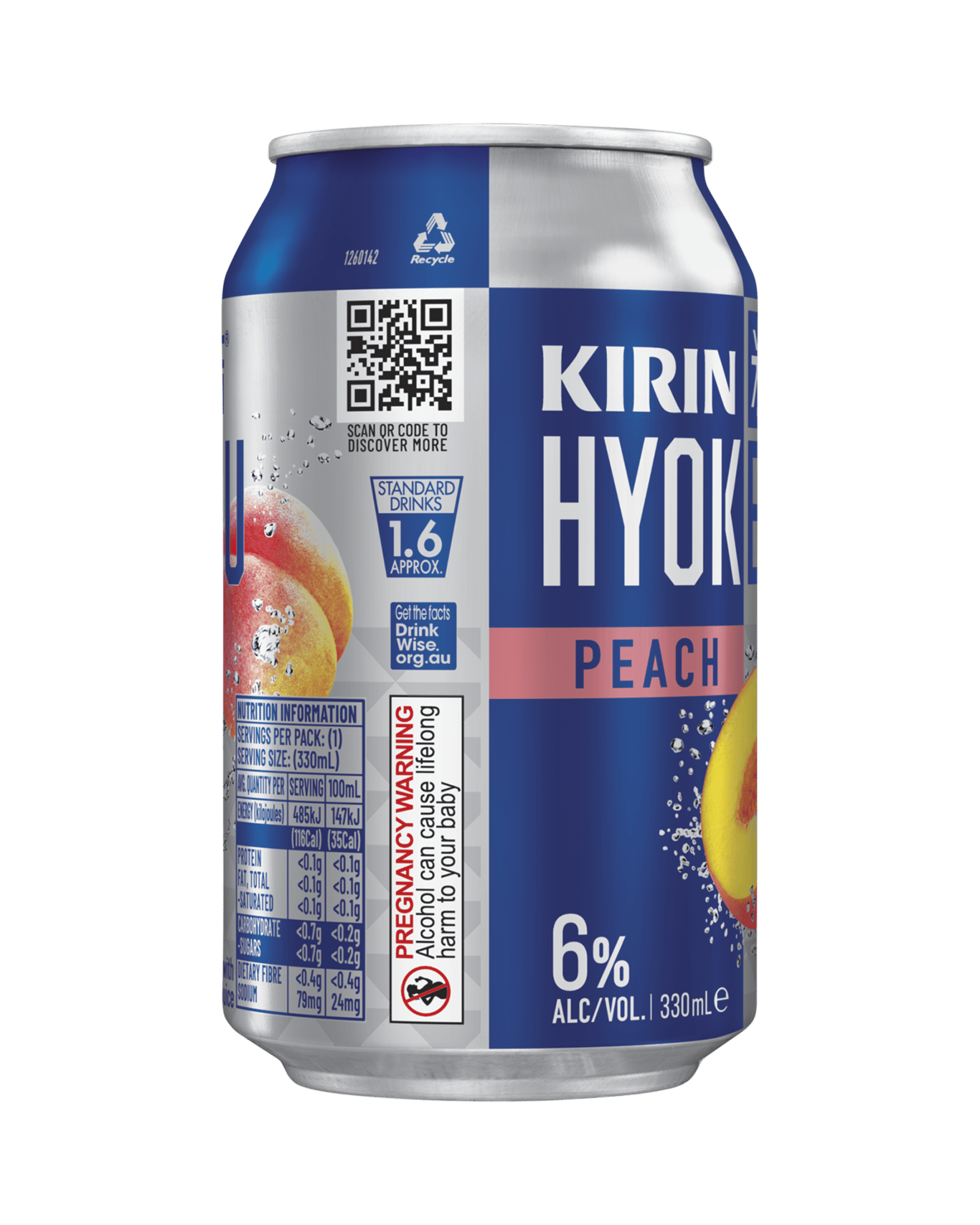Buy Kirin Hyoketsu Peach 330ml Can Online @Lowest Price