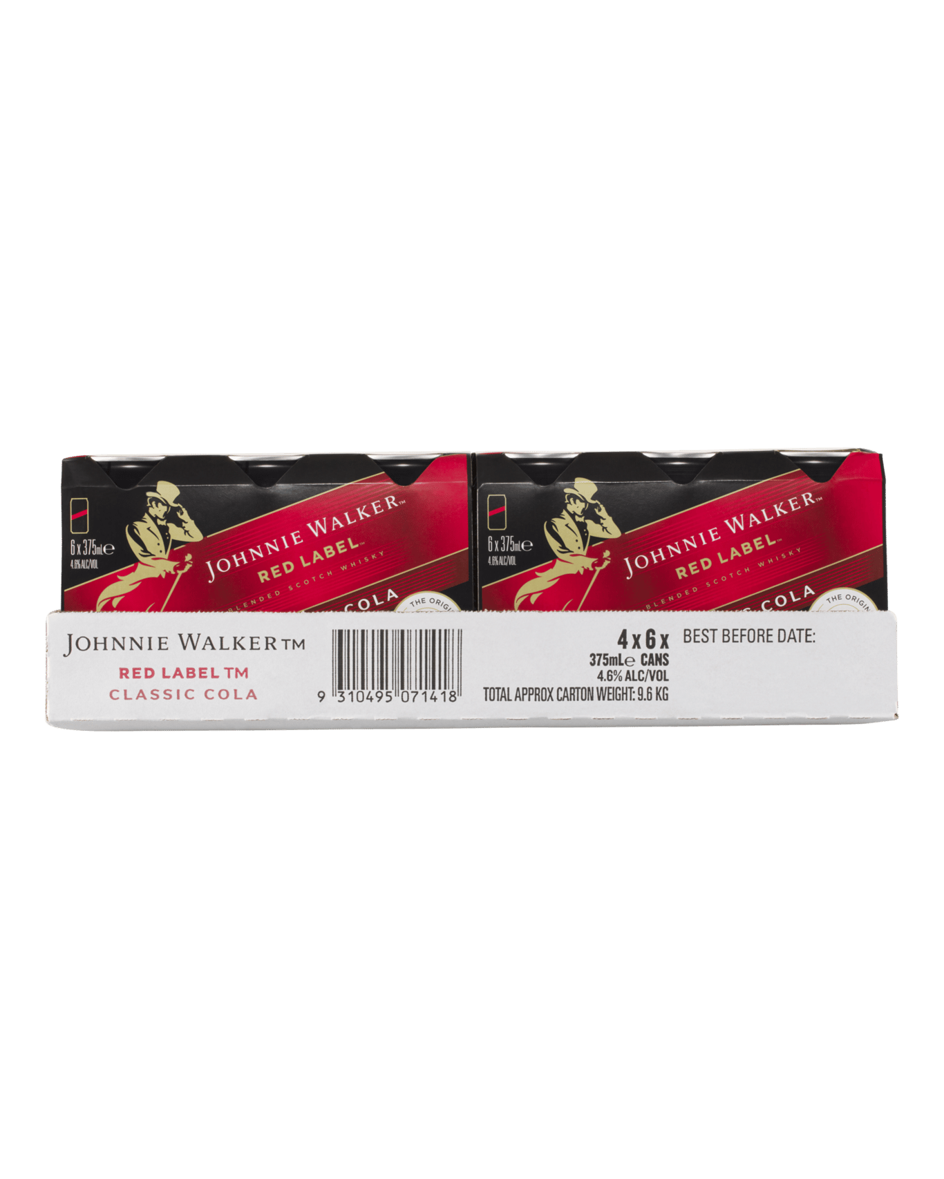 Buy Johnnie Walker Red Label & Cola Cans 375ml Online @Lowest Price