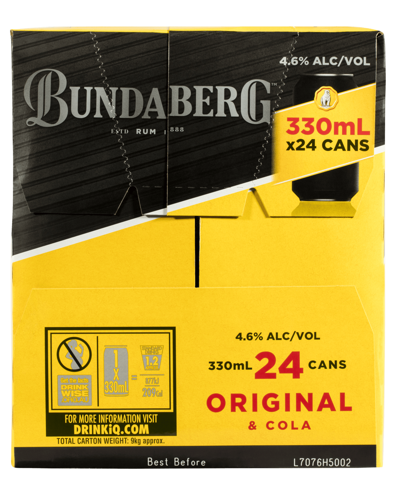 Buy Bundaberg Up Rum & Cola Cans 24 Pack 330ml Online @Lowest Price