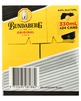 Buy Bundaberg Up Rum & Cola Cans 24 Pack 330ml Online @Lowest Price