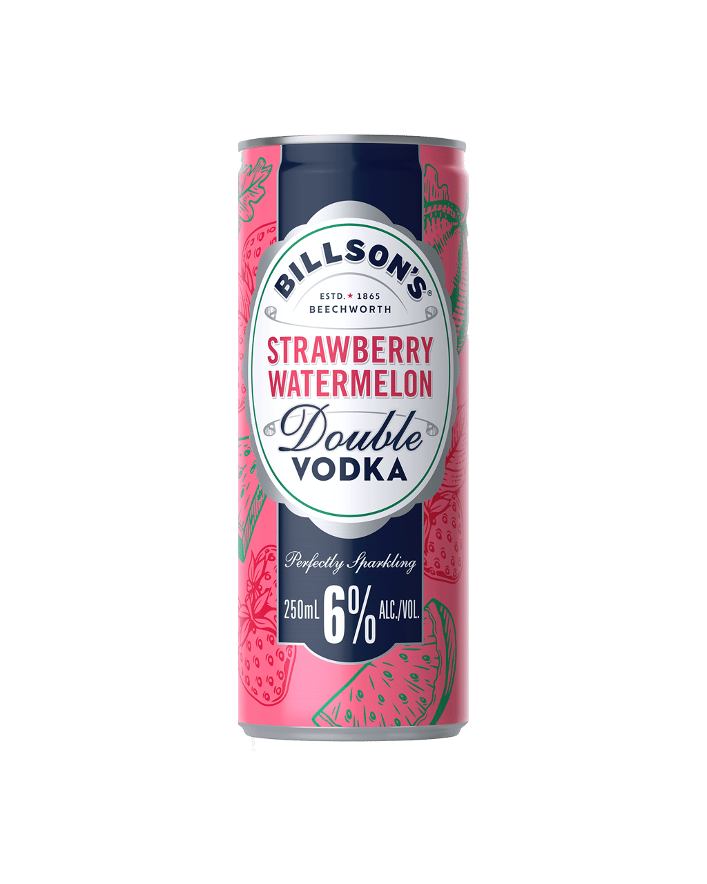 Buy Billson's Double Vodka & Strawberry Watermelon Cans 250ml Online ...
