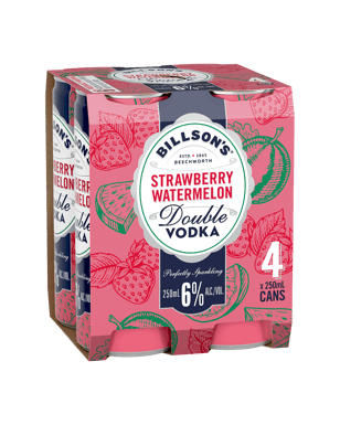 Buy Billson's Double Vodka & Strawberry Watermelon Cans 250ml Online ...