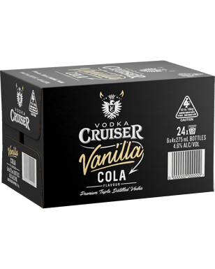 Buy Vodka Cruiser Vanilla Cola 4.6% 275ml Bottle Online @Lowest Price