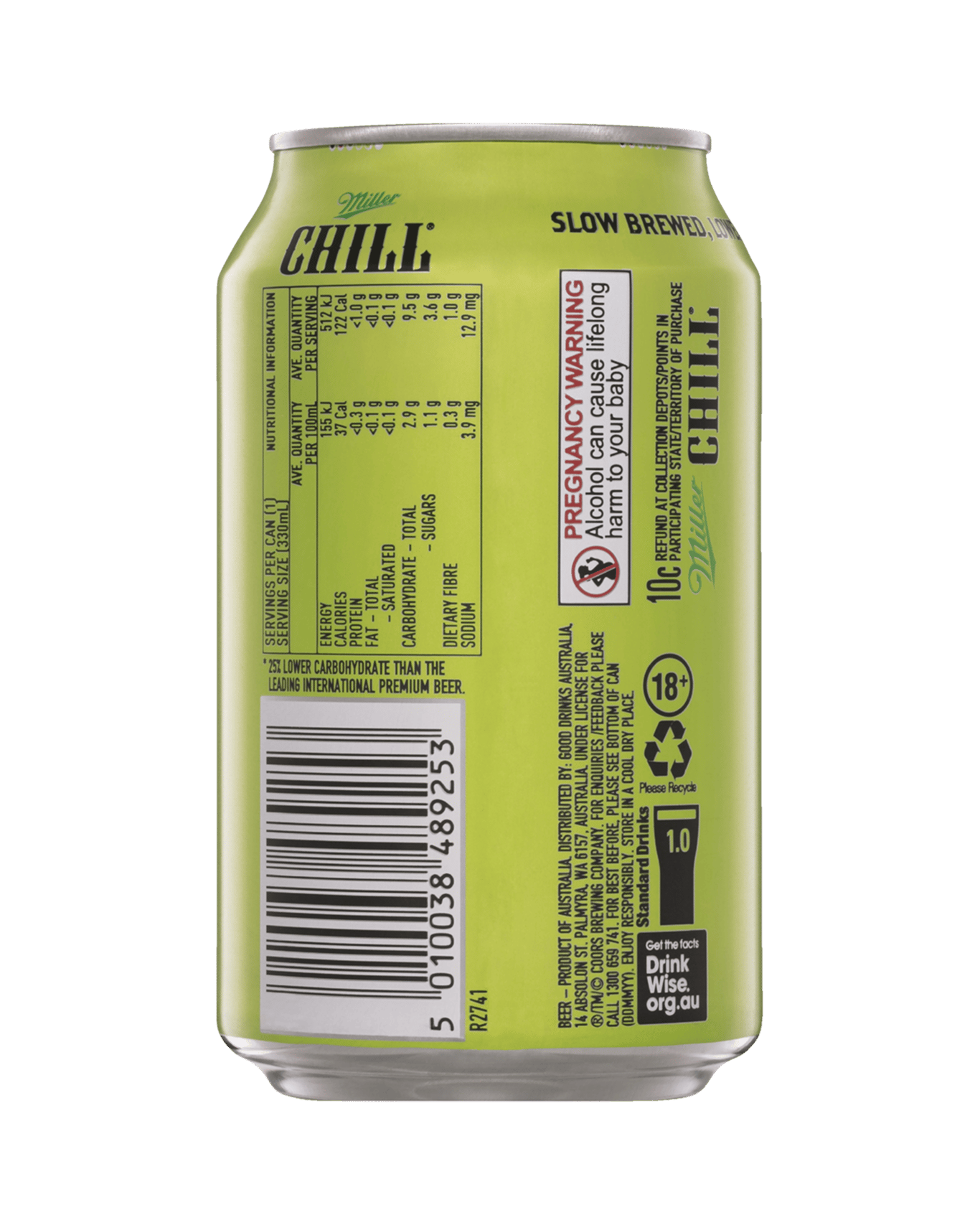Buy Miller Chill Lime Lager Cans 330ml Online @Lowest Price