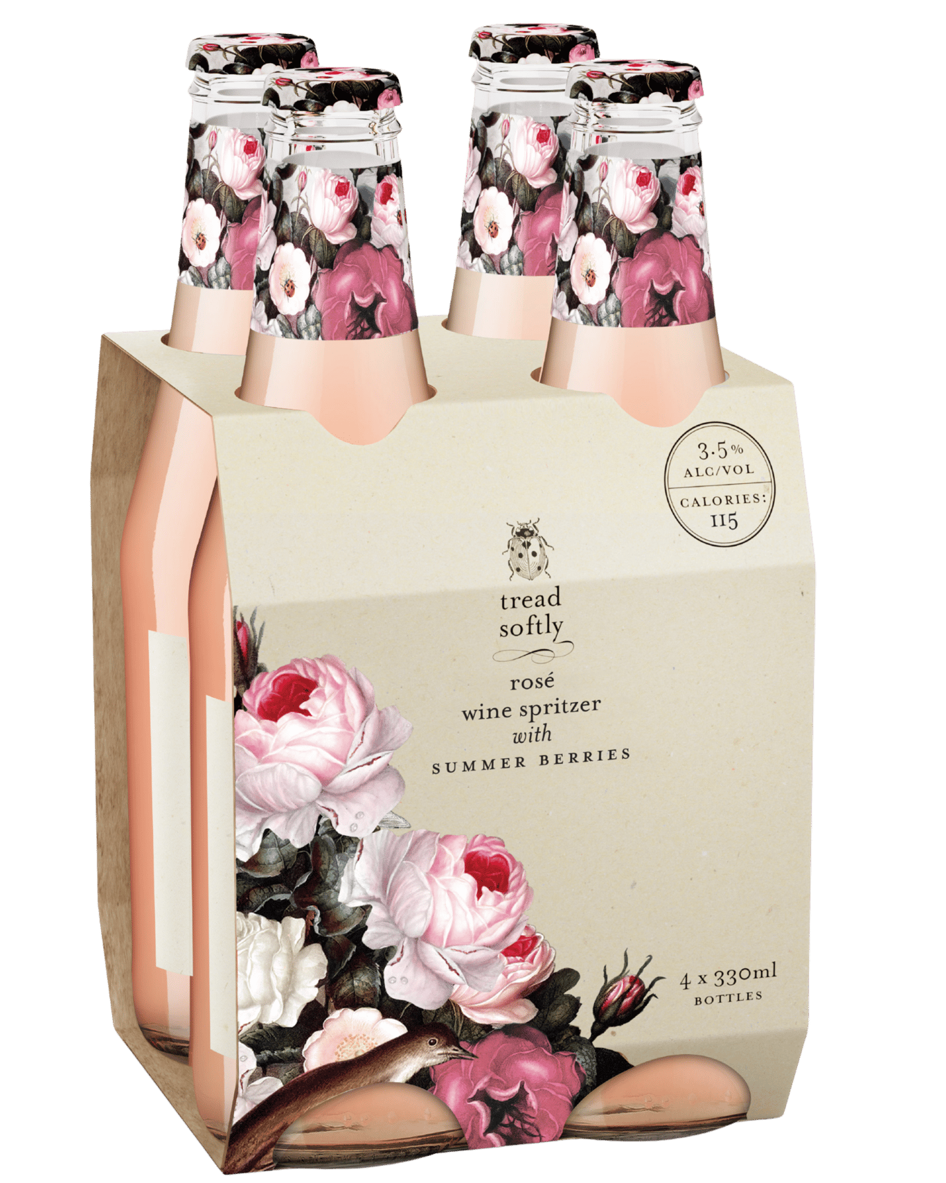 Buy Tread Softly Rosé Summer Berries Spritzer Bottles 330ml Online ...