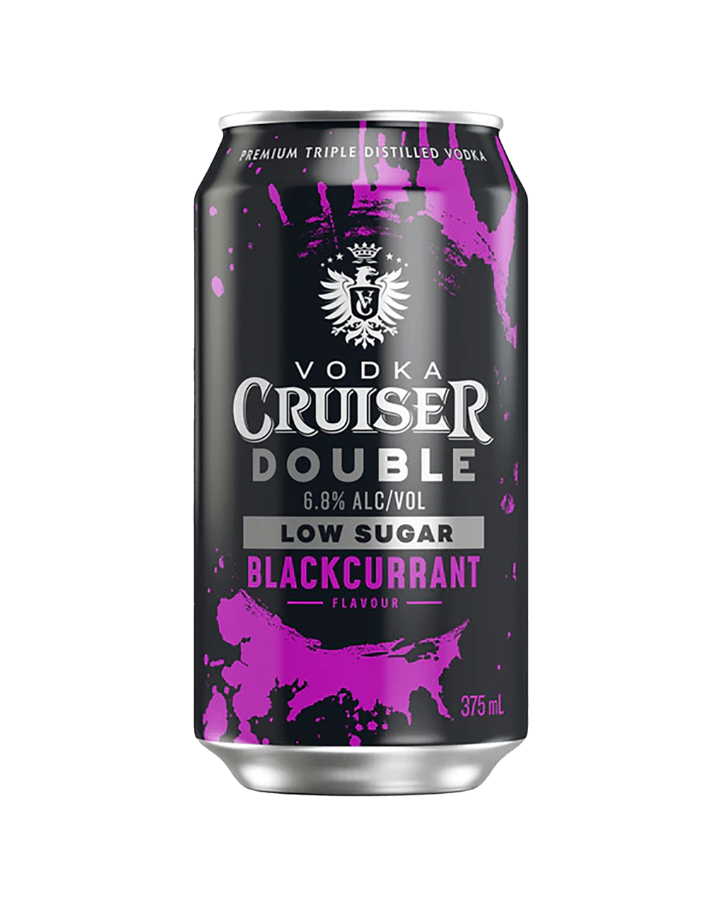 Buy Vodka Cruiser Double Low Sugar Blackcurrant Cans 375ml Online (Low ...